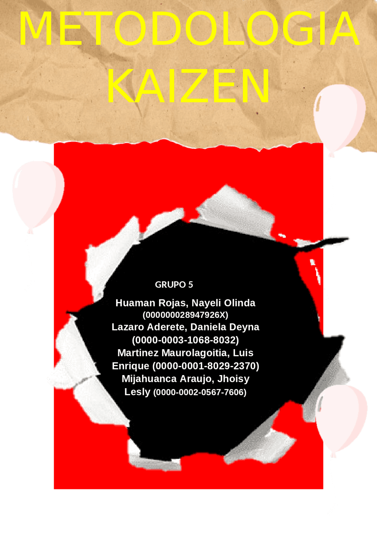 Kazen metodo de kaien - Docsity