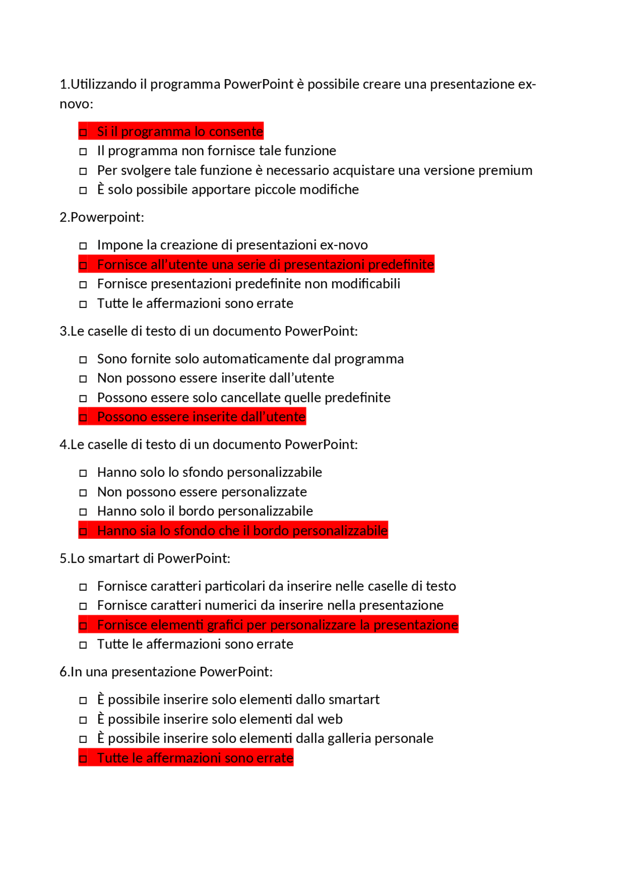 Test Iiq Advanced Certificazione Informatica Docsity