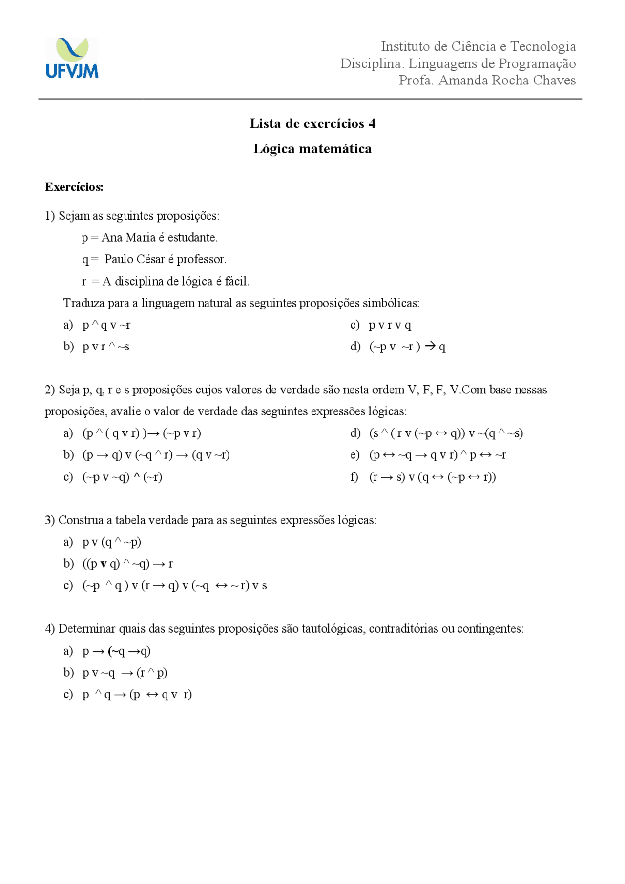Linguagem Programação Docsity