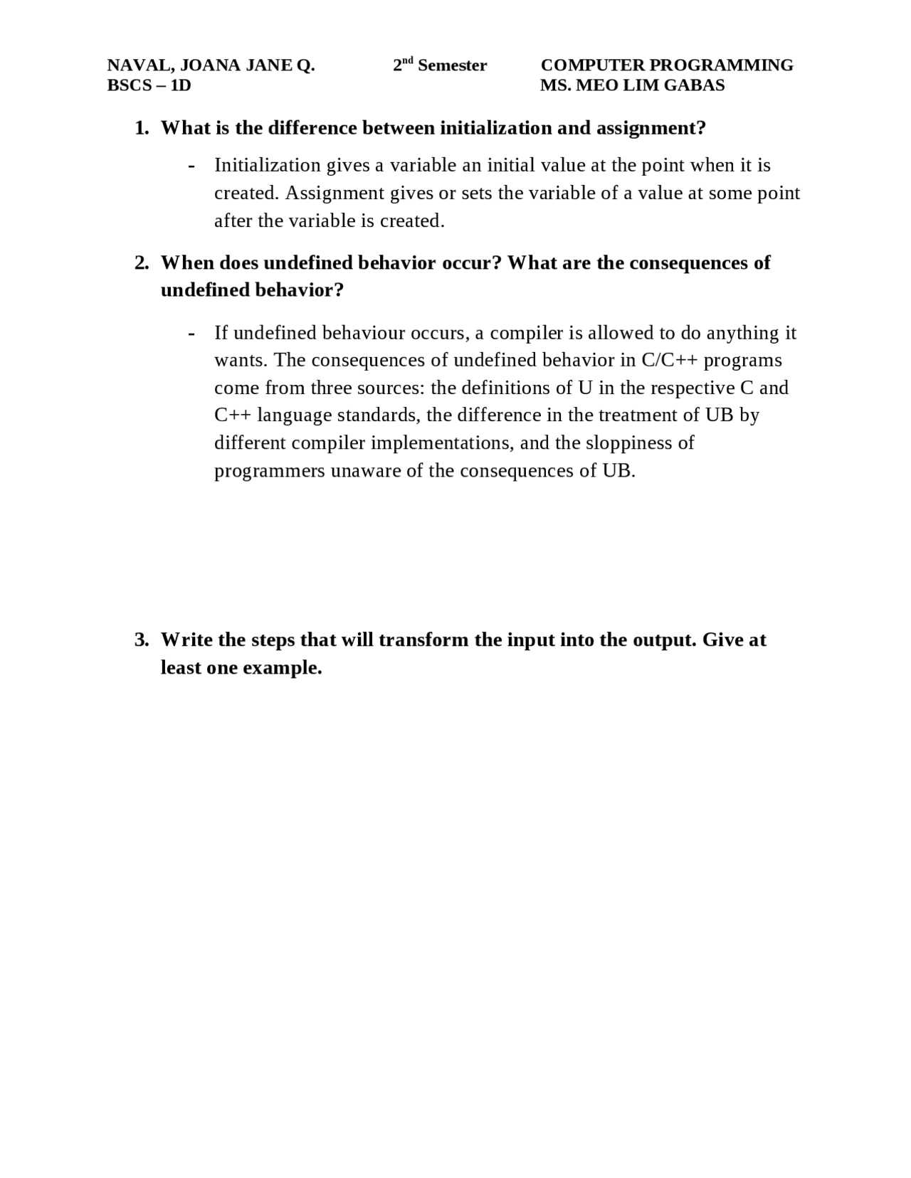 C Programming Assignment Docsity