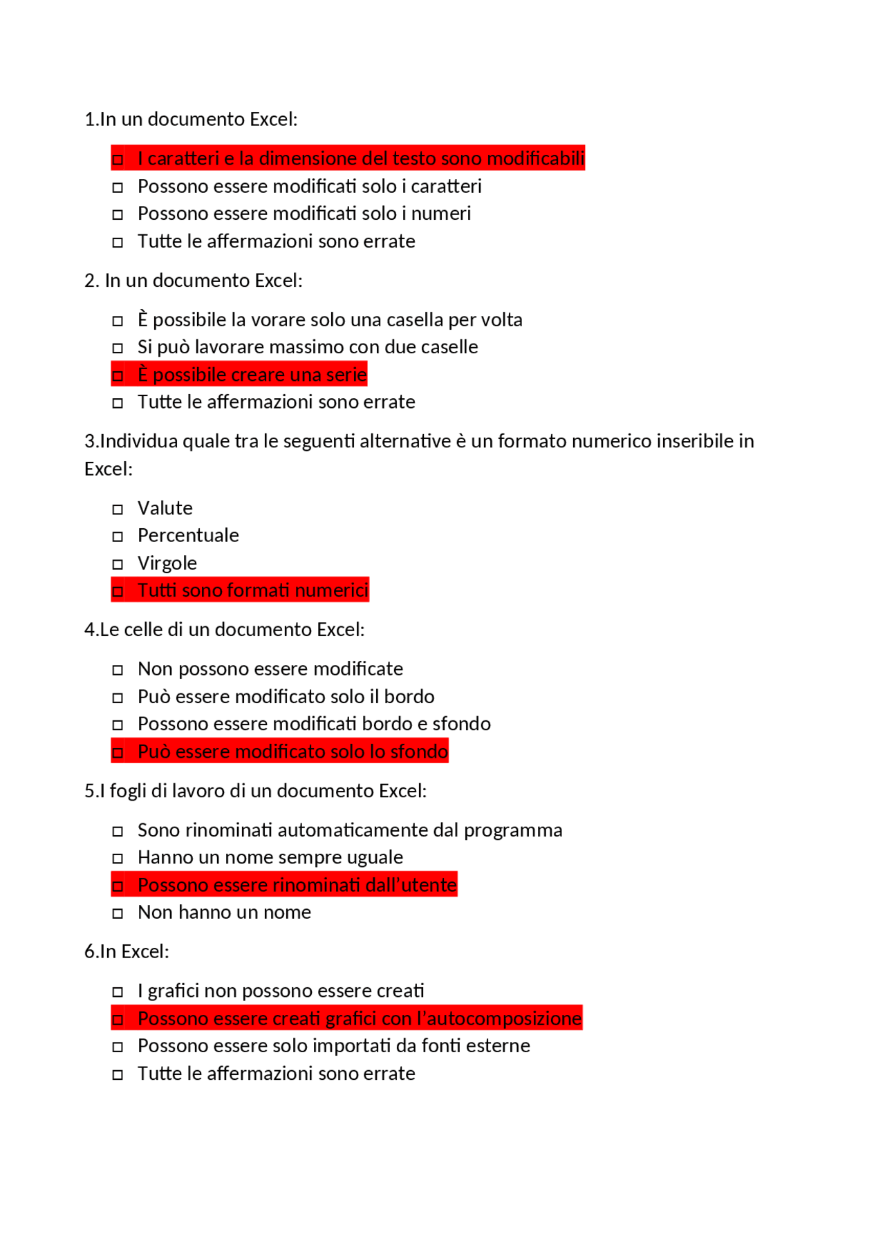 Test Iiq Advanced Certificazione Informatica Docsity