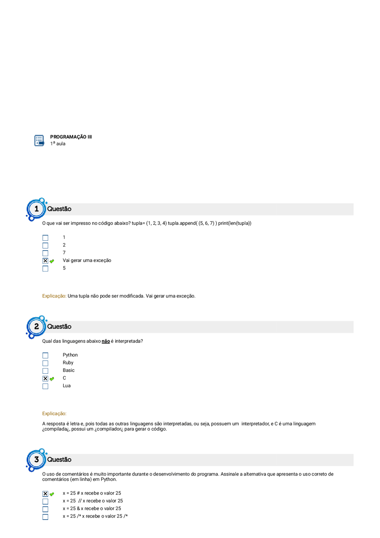 Simulado avaliação programação 2 | Exercícios Programação para Java ...