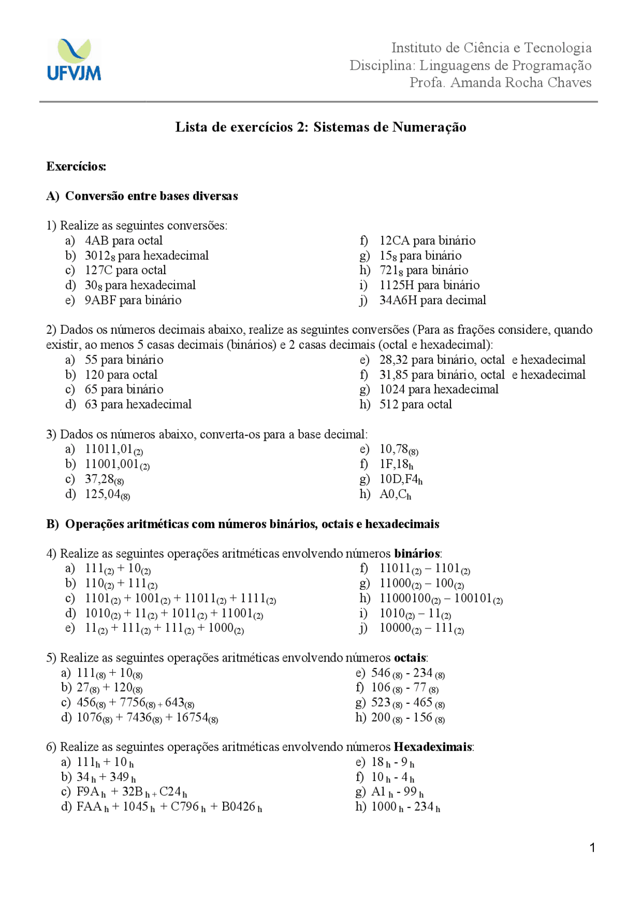 Linguagem Programação Docsity