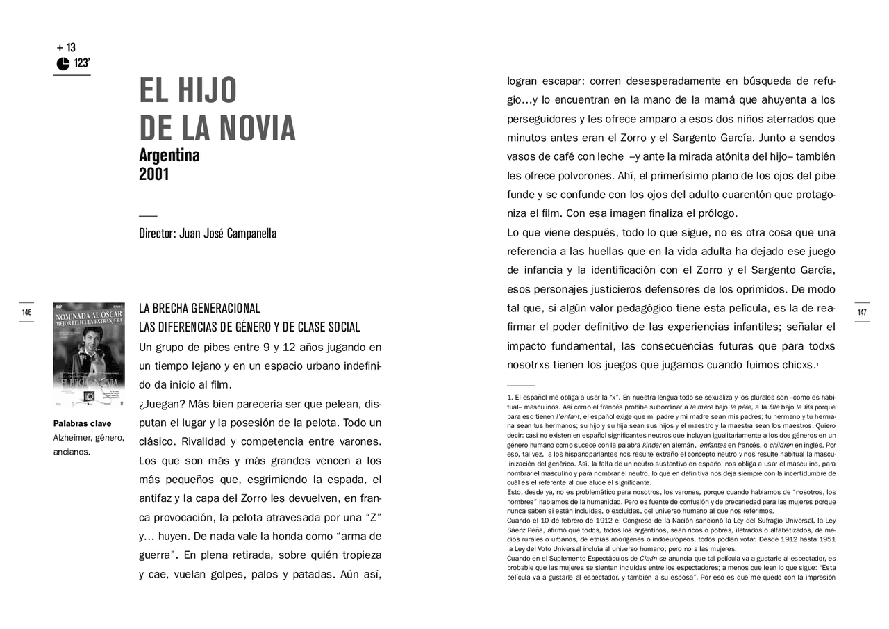 El hijo de la novia parcial primero. Complementos - Docsity