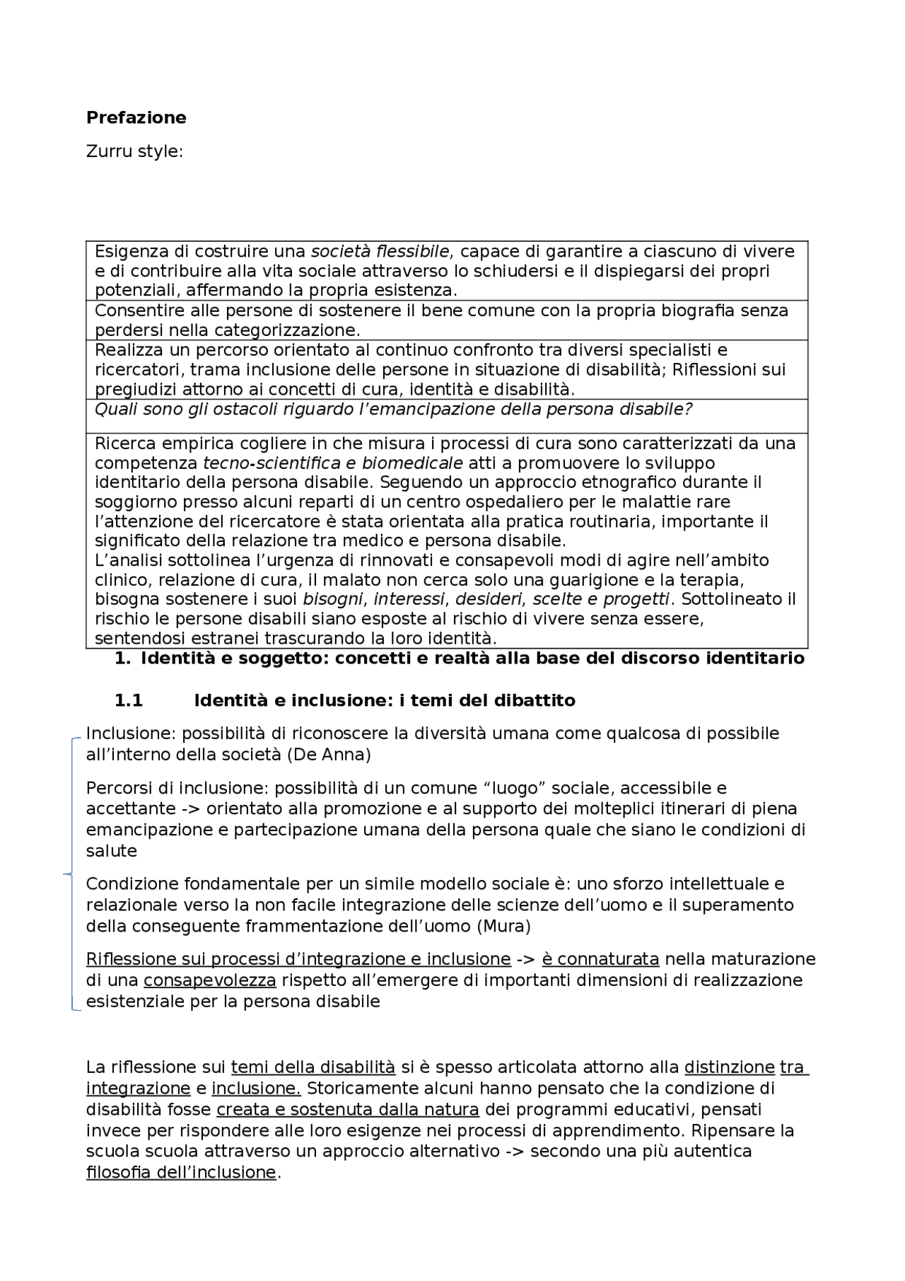 La Dimensione Identitaria Appunti Di Pedagogia Docsity