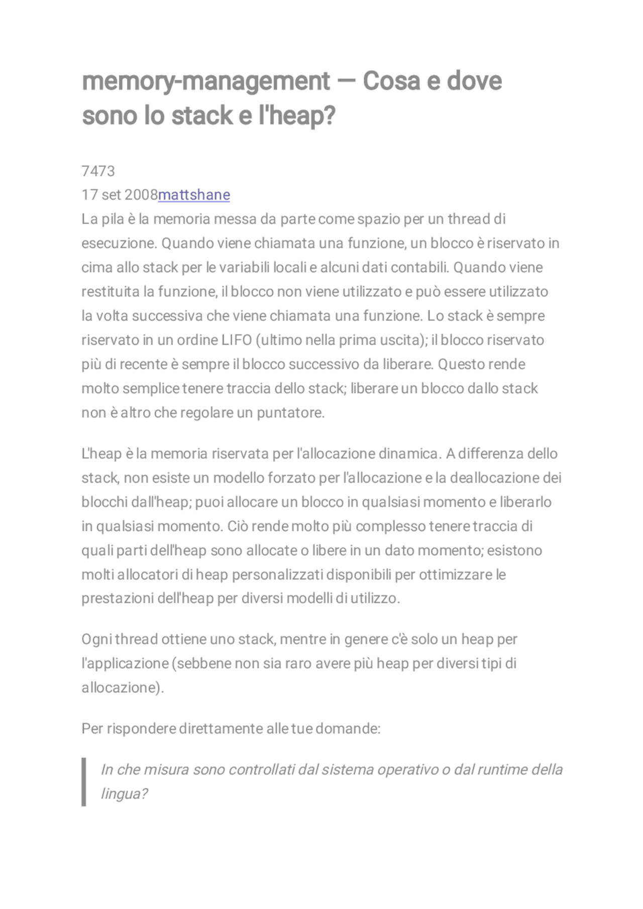 Heap Vs Stack Information Technology Docsity