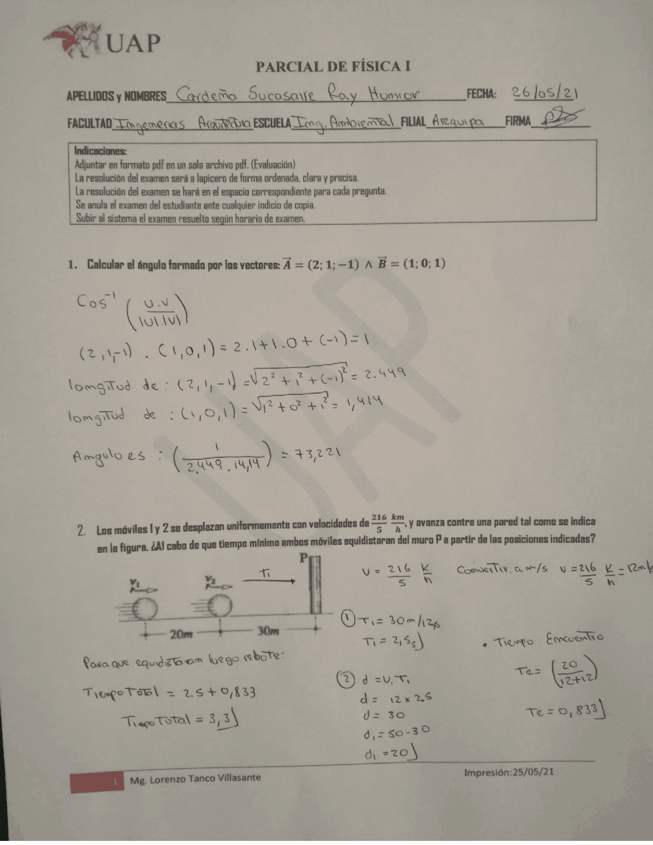 Examenes De Matematica Docsity