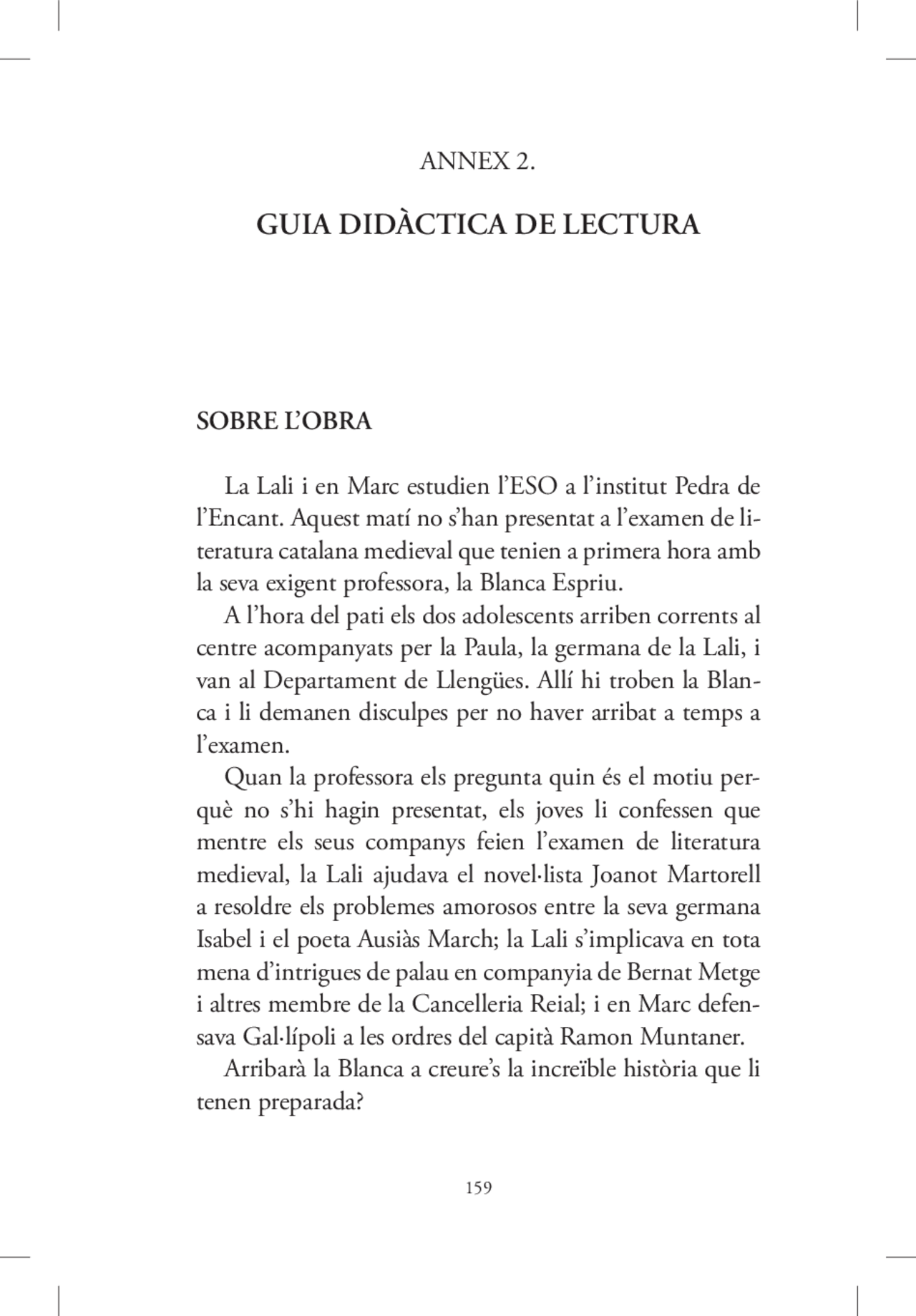 Guia Didactica De Lectura Apuntes De Catalán Docsity