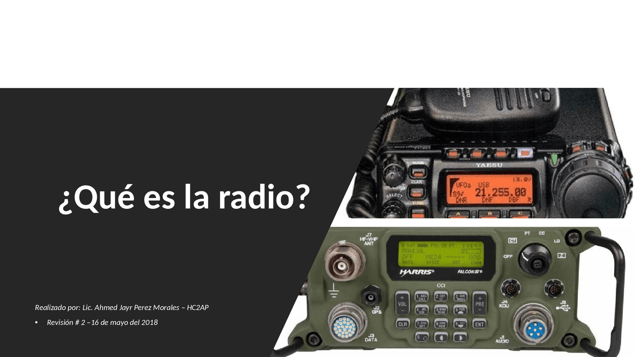 La radio comunicación - Docsity