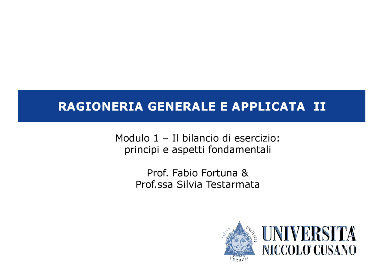Analisi Di Bilancio Parte Prima Docsity