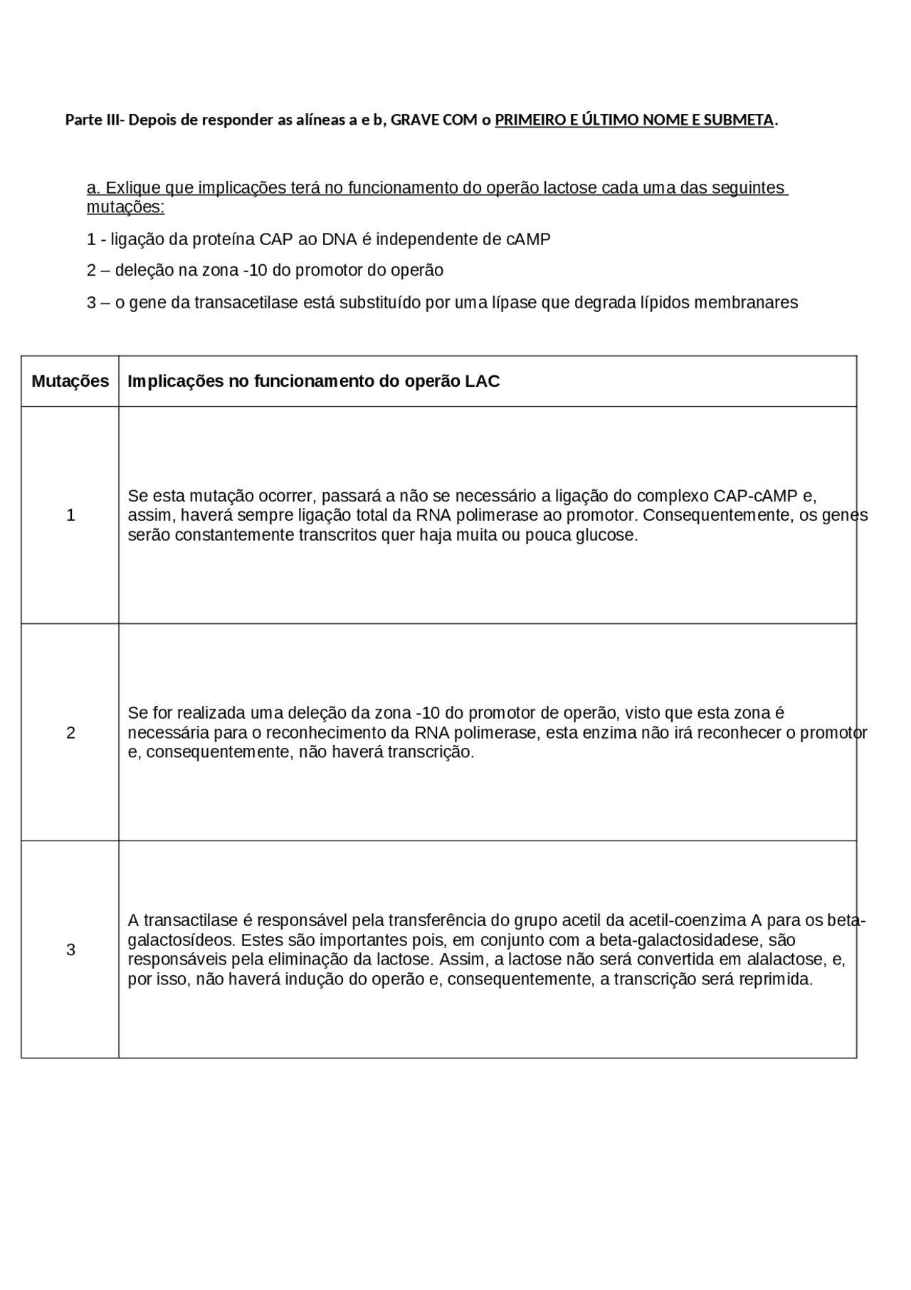 Exame Modelo De Biologia Docsity