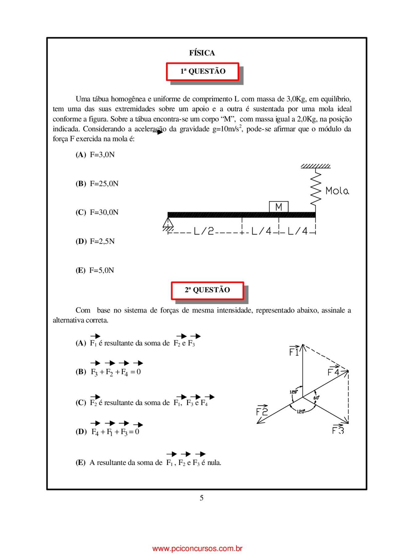 Gabarito espcex das provas anteriores 98 - Docsity