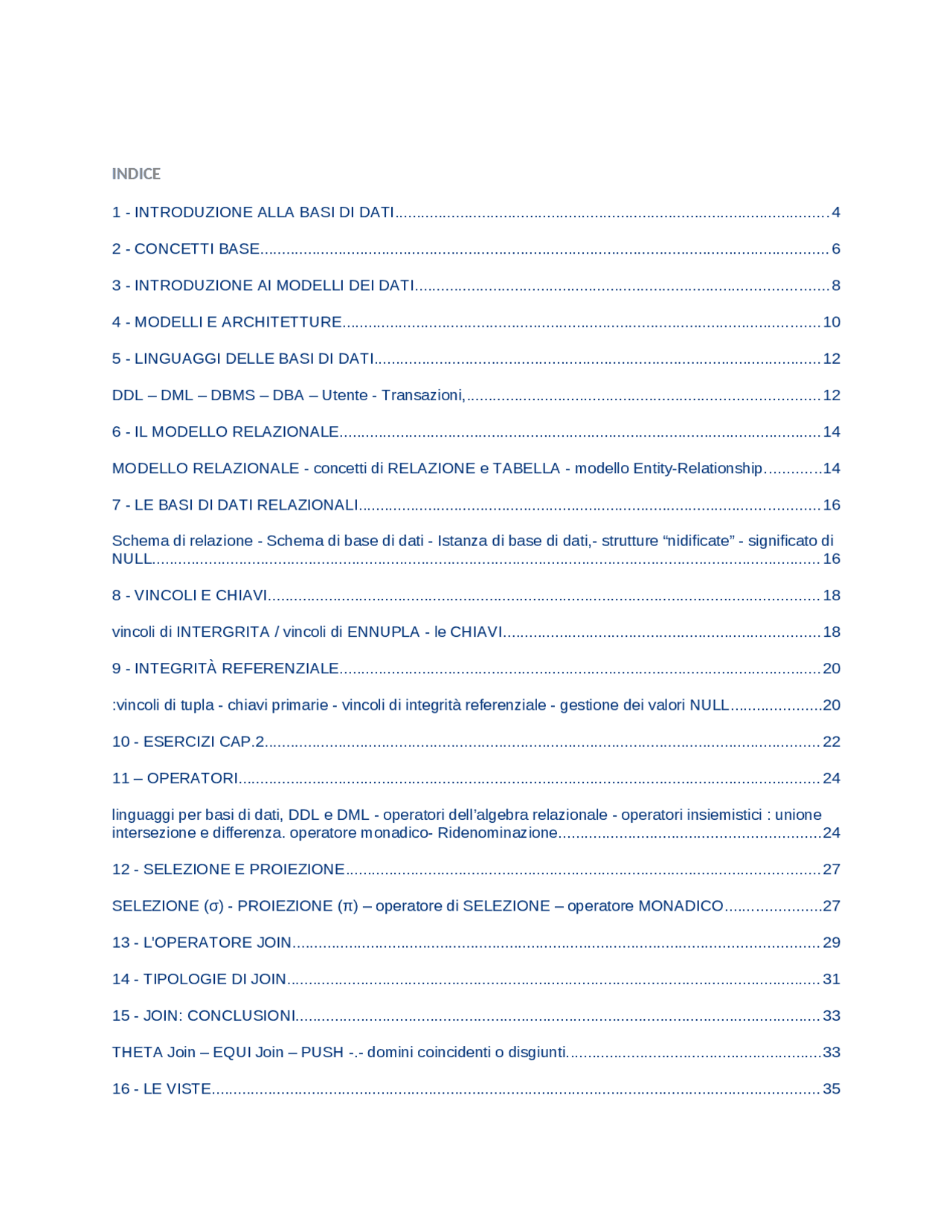 Test Autovalutazione Corso Ingegneria Dati Emodellizzazione Docsity