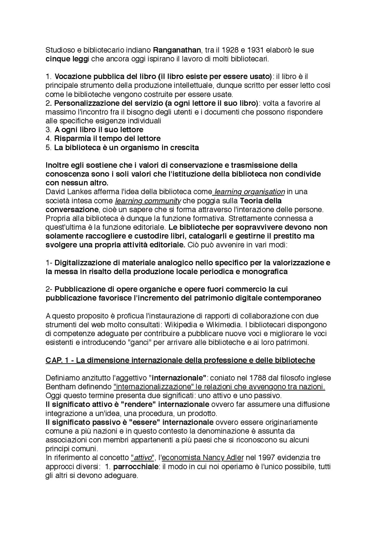 Biblioteche E Biblioteconomia Principi E Questioni Riassunto Docsity