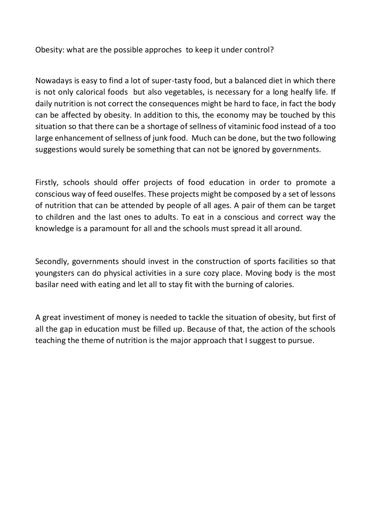 Exercise Of Essay Level C1 Advanced Docsity