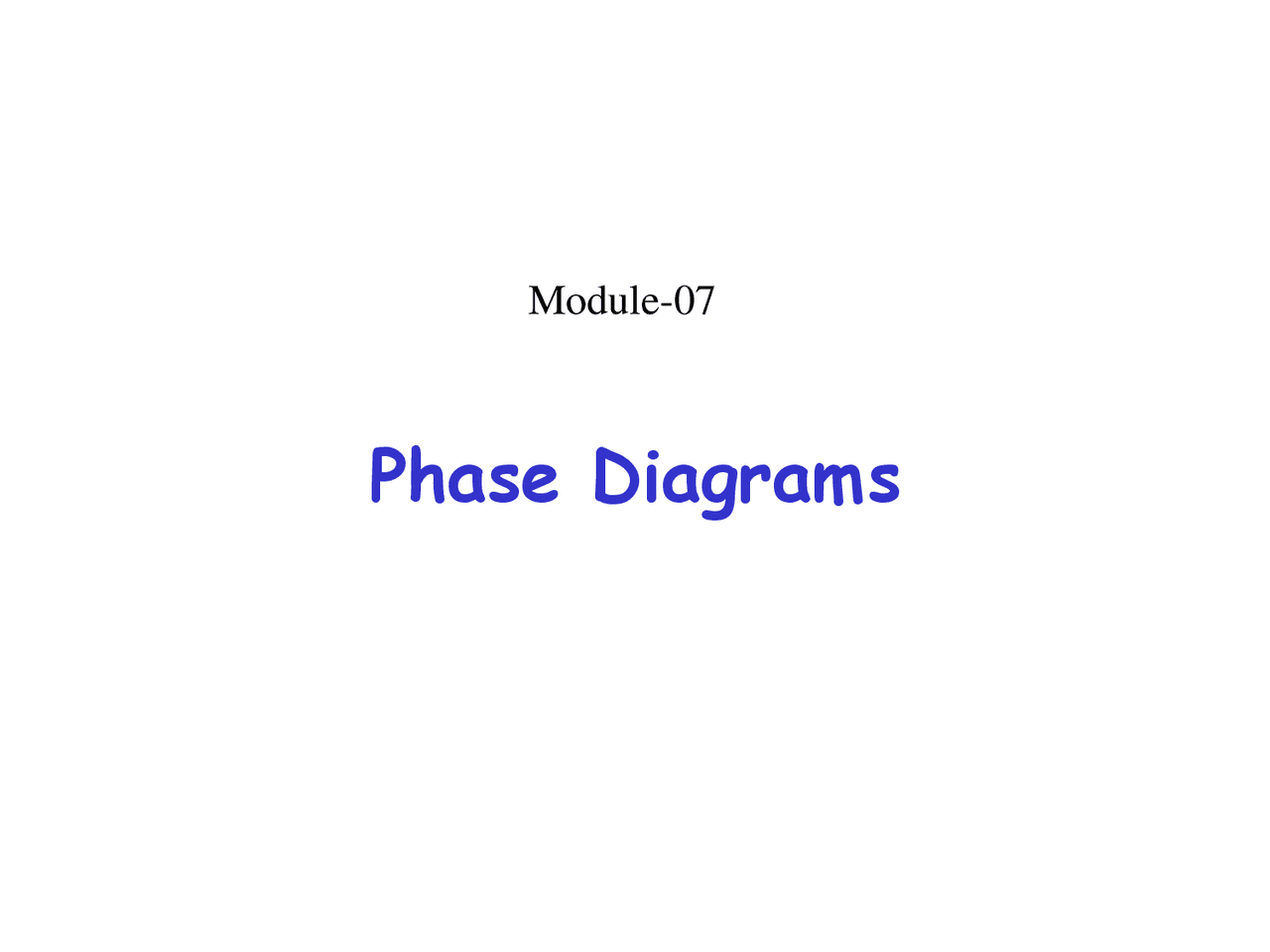 Phase Diagrams Slides Docsity