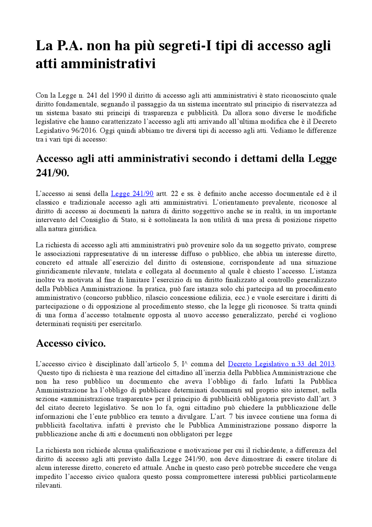 Appunti Diritto Amministrativo Docsity