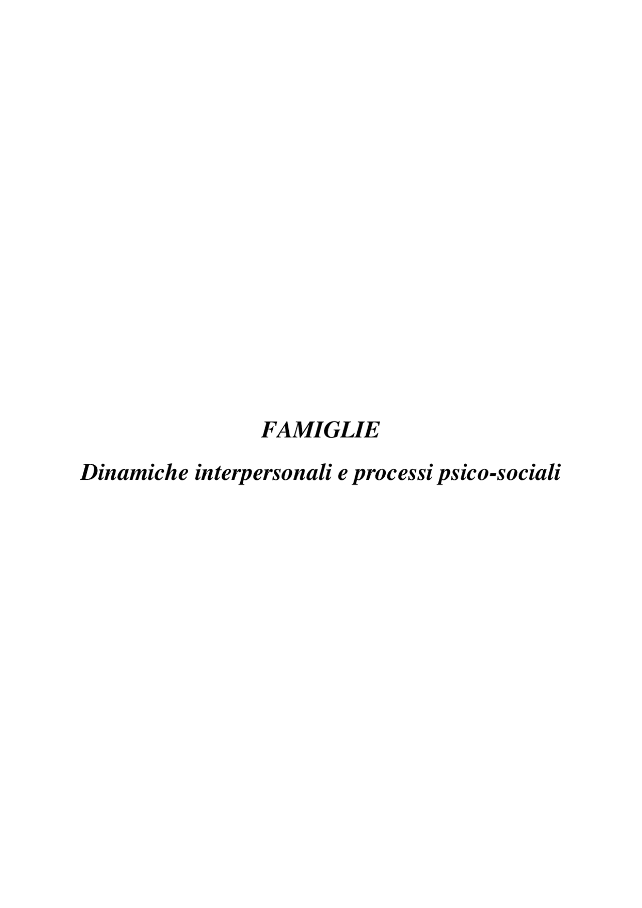 Riassunto Libro Famiglie Fruggeri Docsity