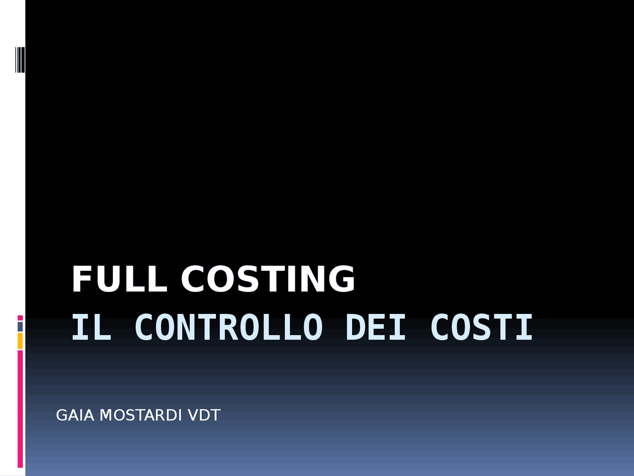 Il Controllo Dei Costi Docsity