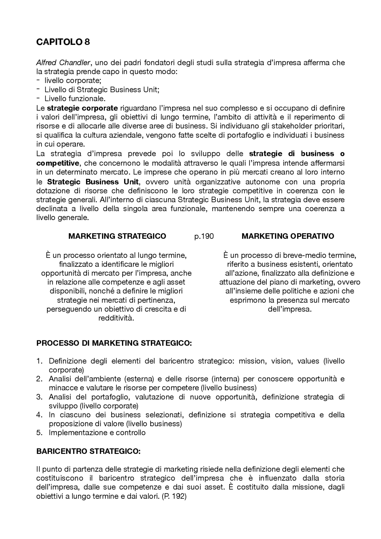 Riassunto Marketing Prof Griecomattiacci Capitoli 8 14 Docsity