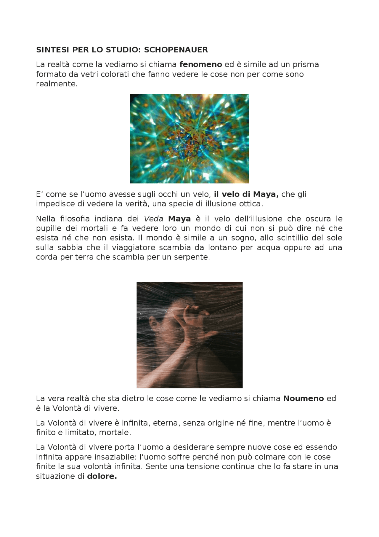 Leopardi E Schopenauer Docsity