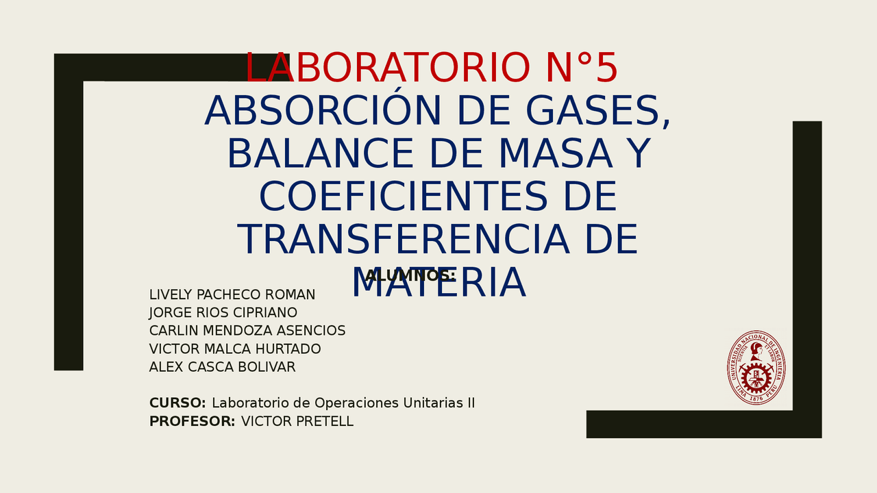 Laboratorio de Absorción - Docsity