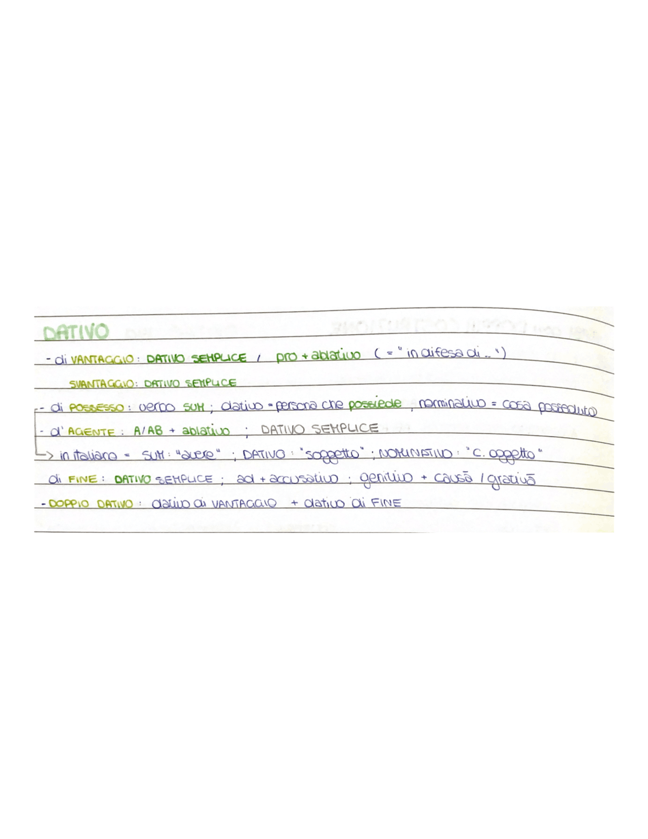 Caso Dativo In Latino Docsity