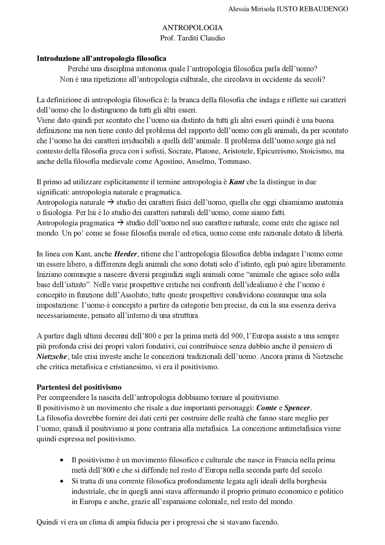 Esame Antropolgia Lezioni E Libro Docsity