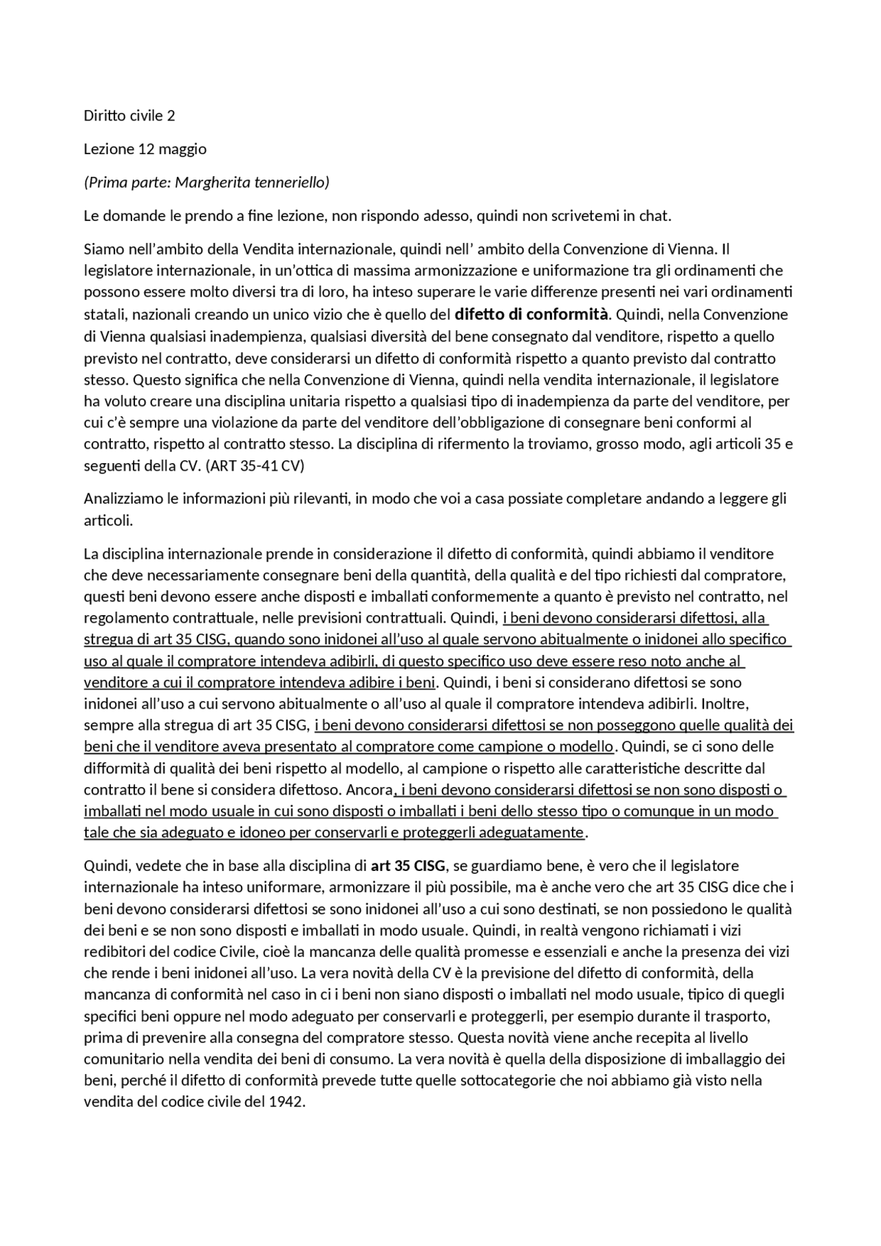 Appunti Lezione Sulla Vendita Docsity