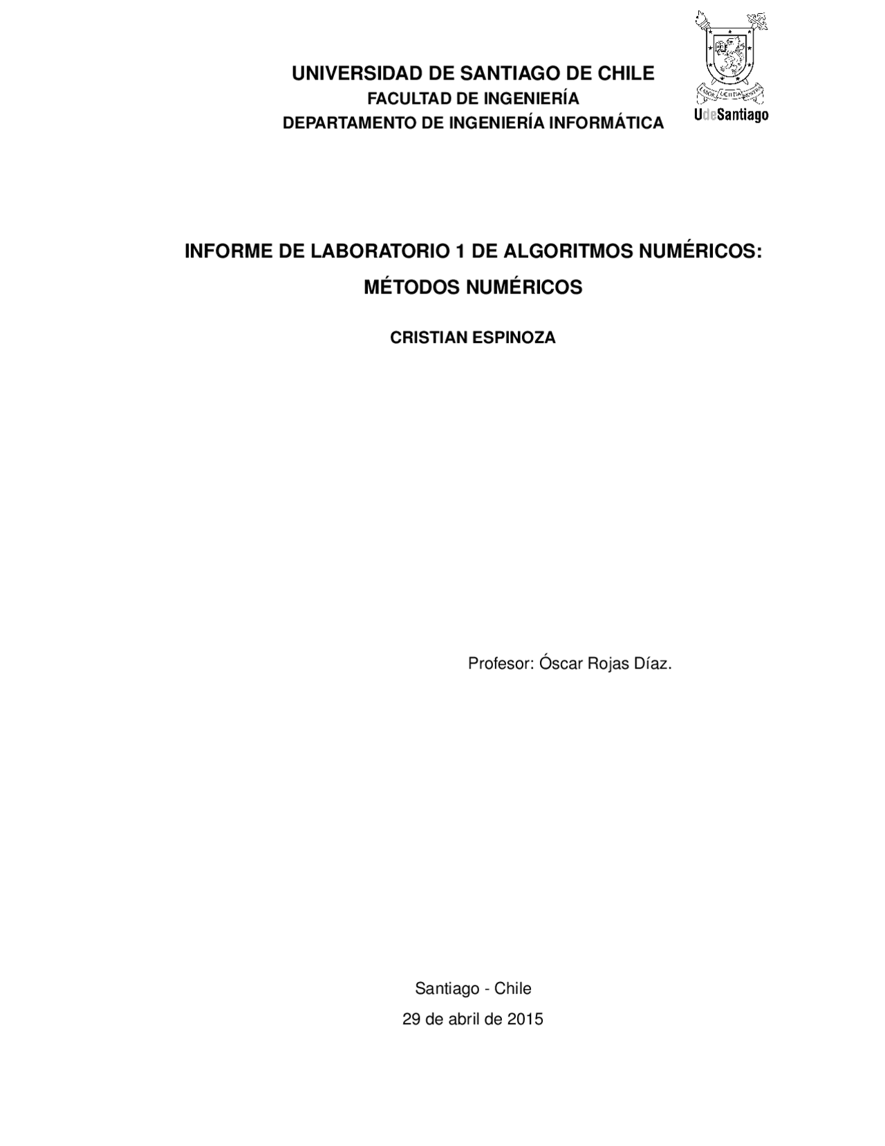 Ejercicios De Métodos Numéricos En Matlab 1 Docsity