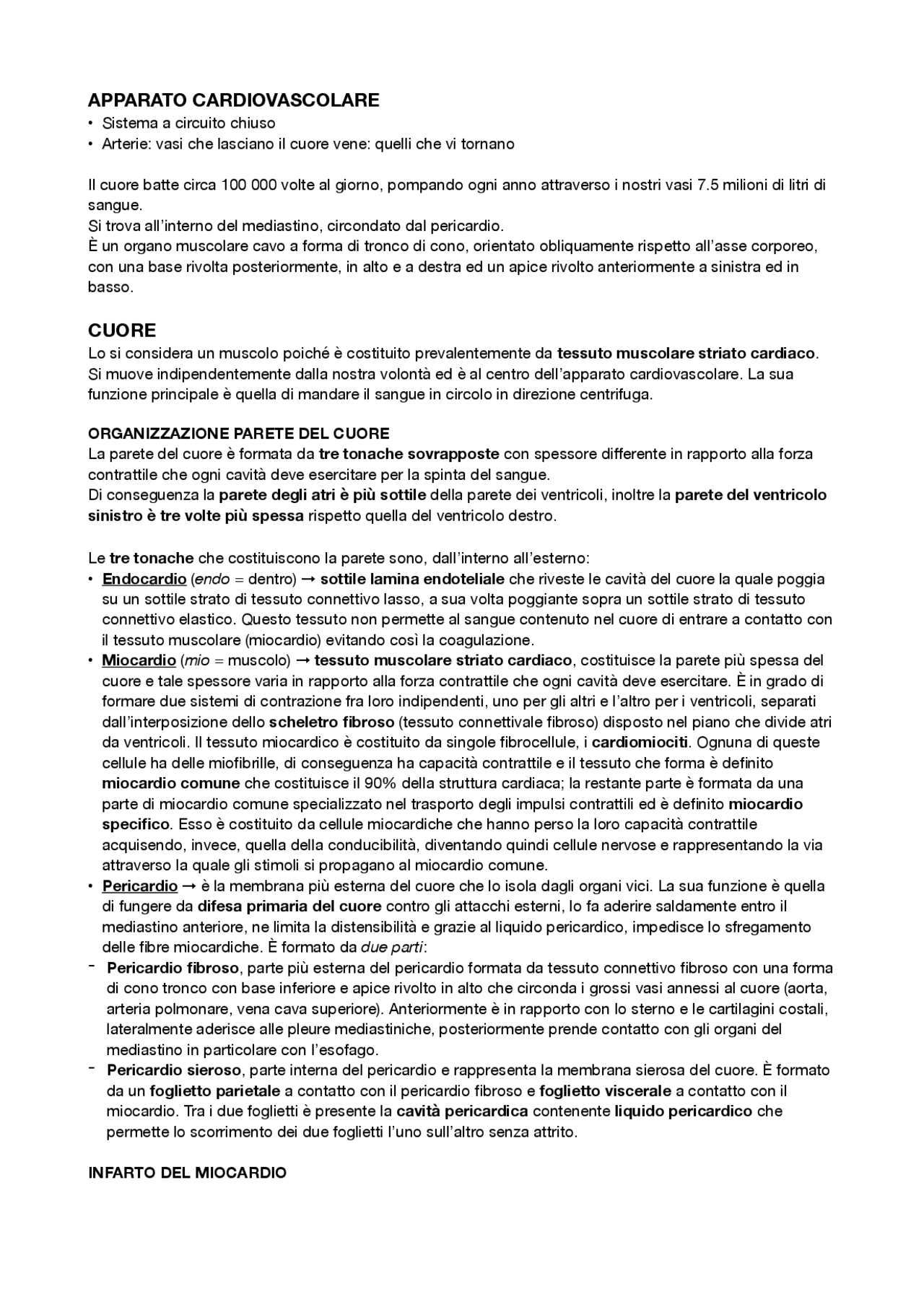 Riassunti Di Istologia E Anatomia 1 Docsity