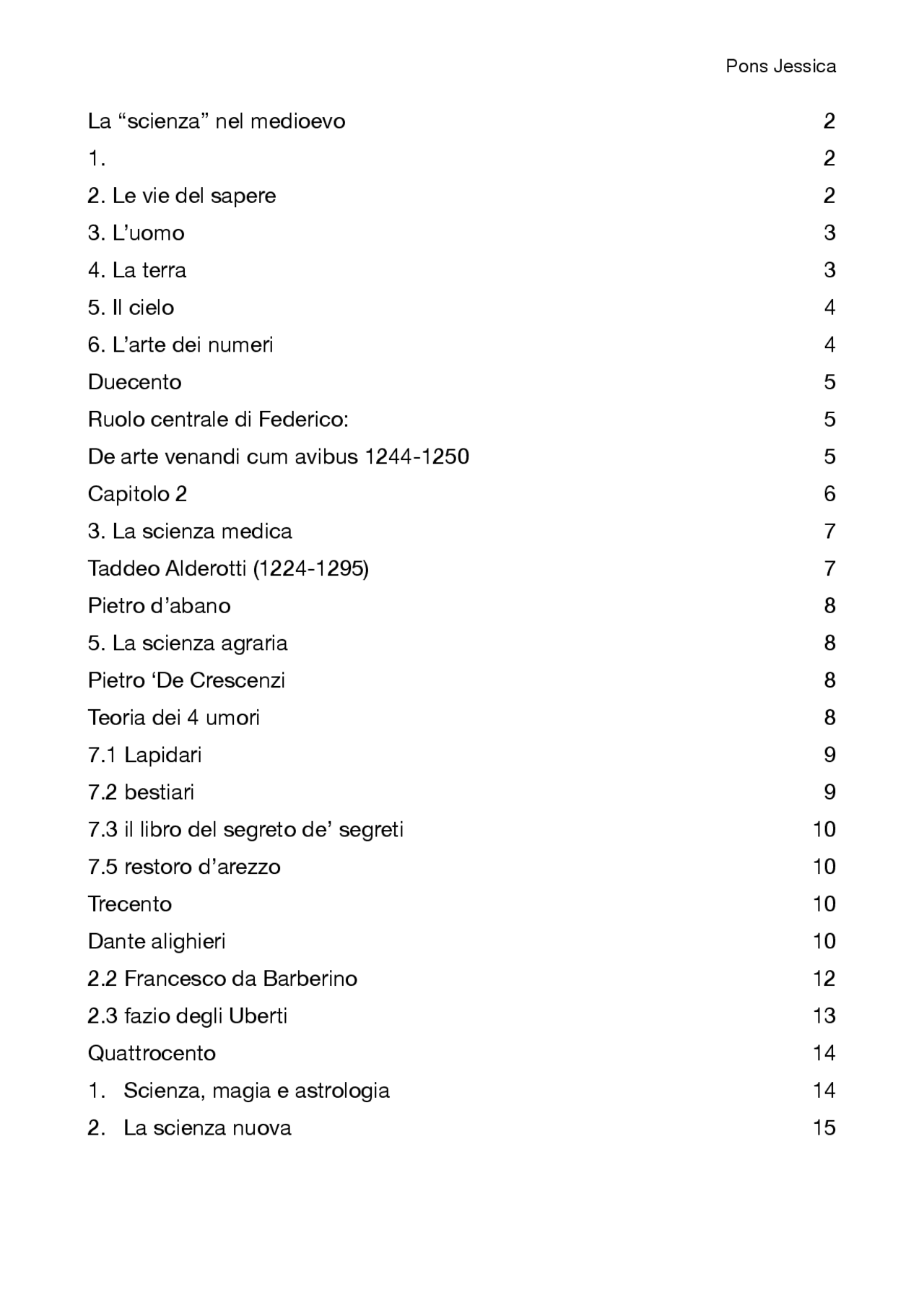 Appunti sulla Letteratura Scientifica Medievale - Docsity
