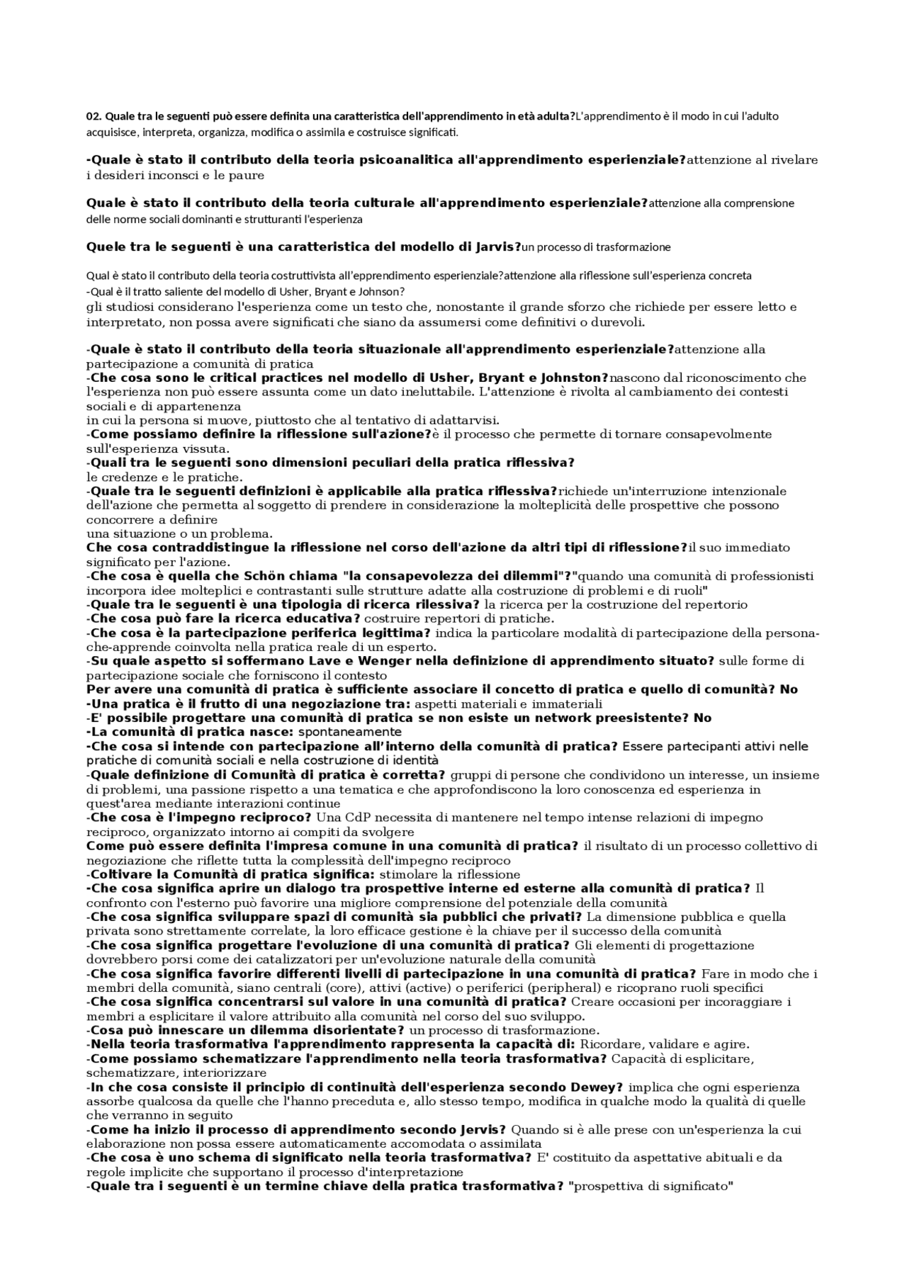 Metodologie E Tecnologie Didattiche Paniere Completo Docsity