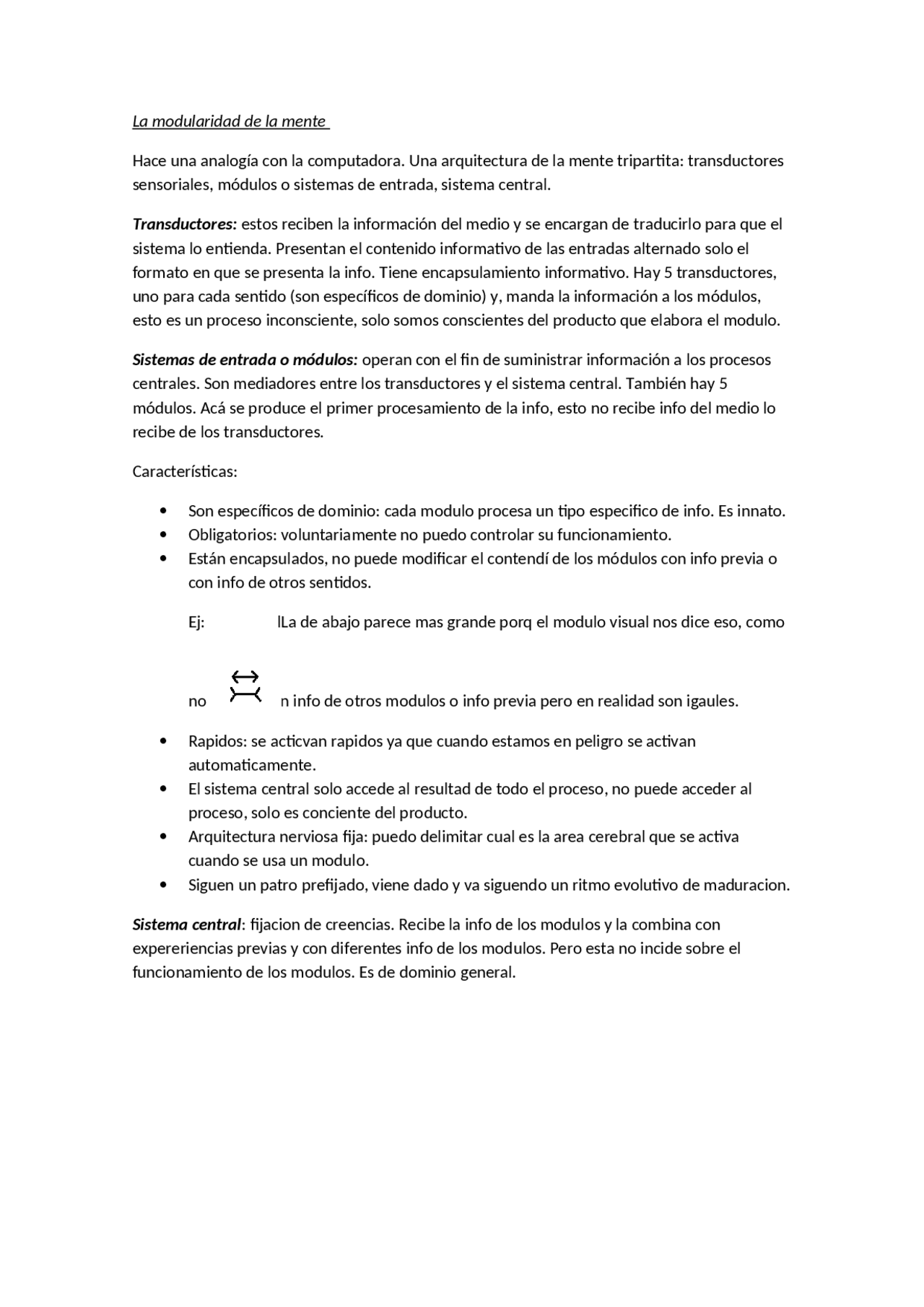 "La modularidad de la mente" (Fodor, 1983) - Docsity