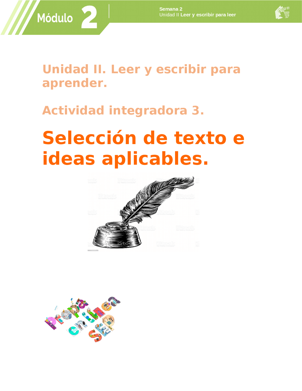 Selección de texto e ideas aplicables. - Docsity