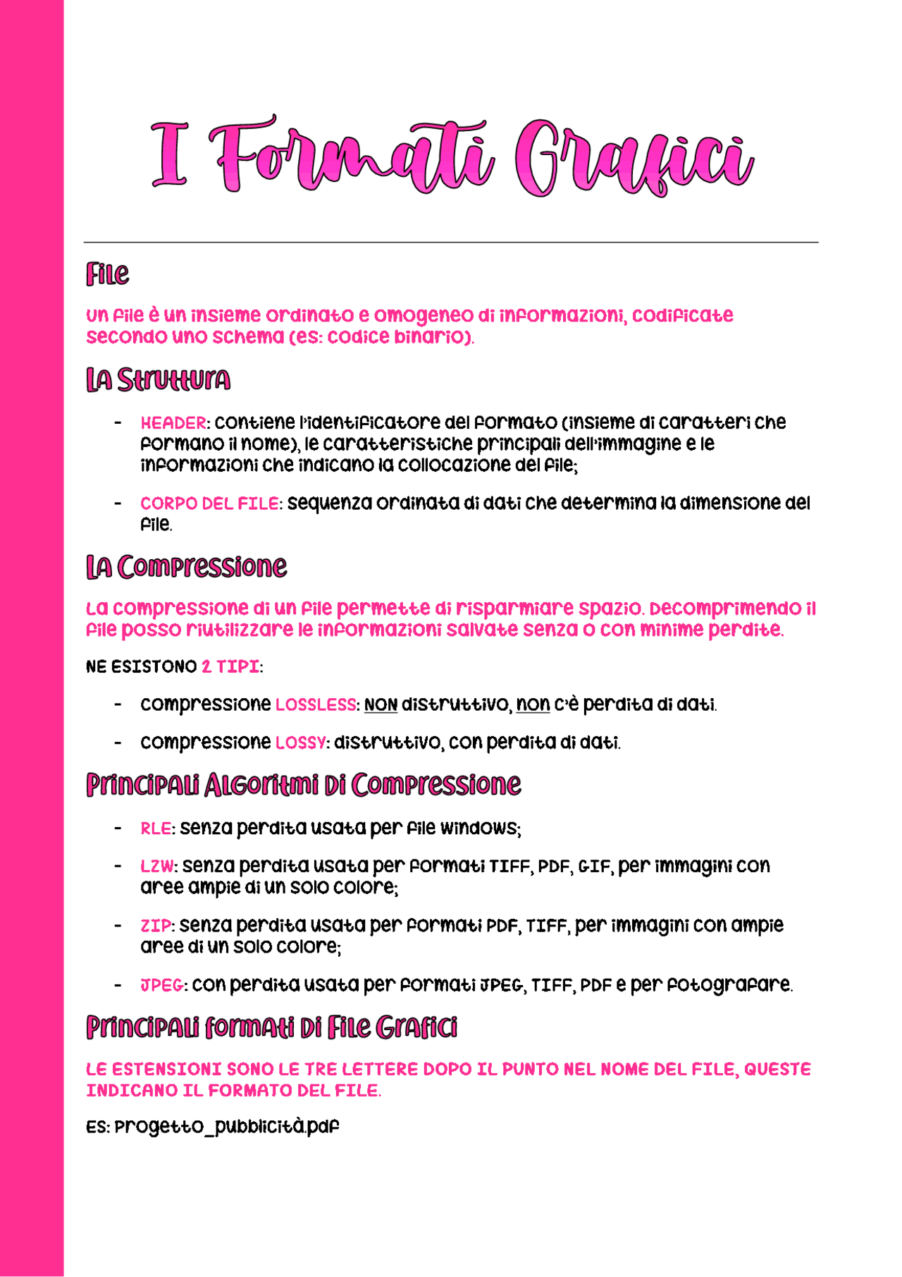 I Formati Grafici-Prestampa - Docsity