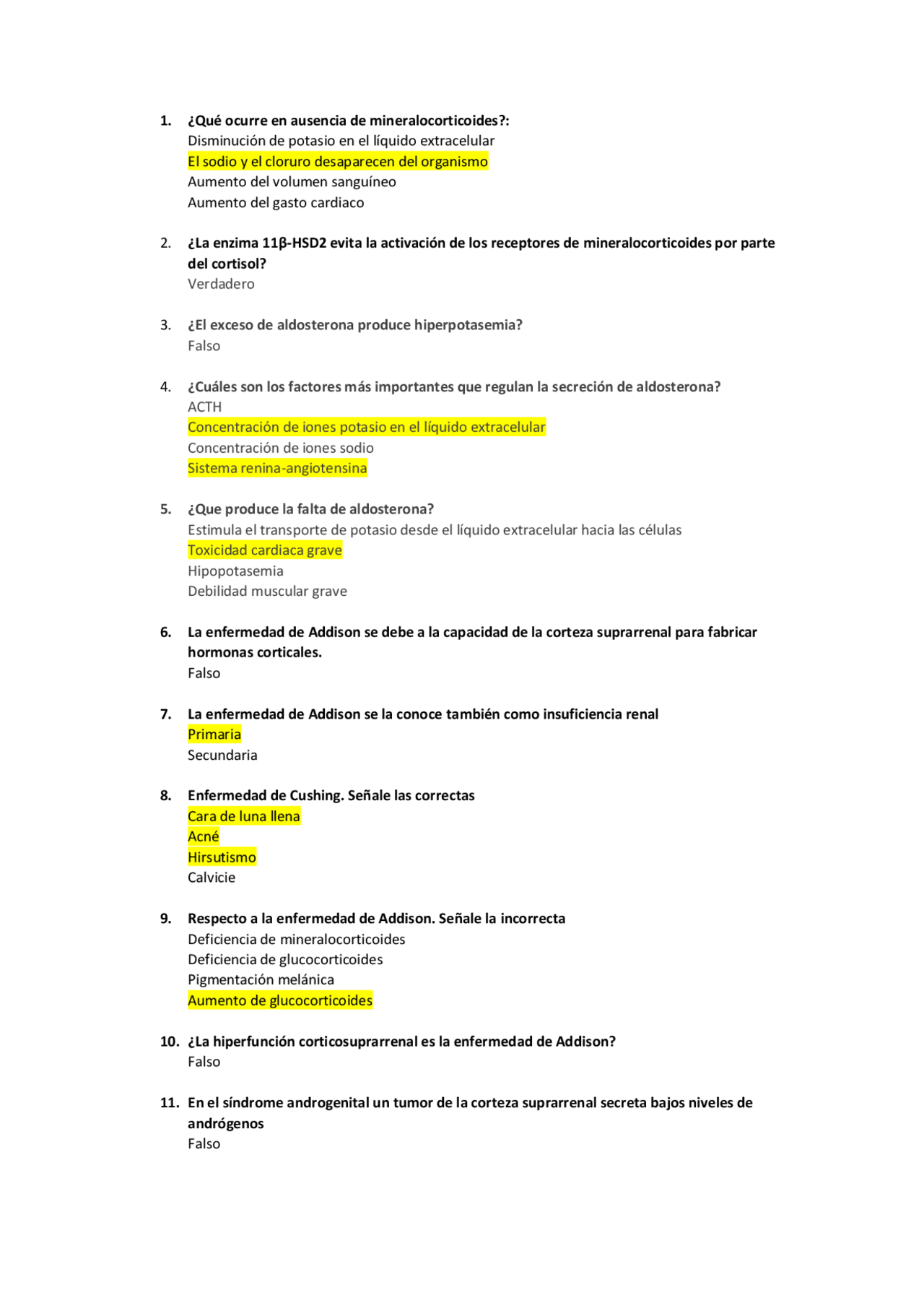 Preguntas Kahoot-Regulación ácido-base parte 2 sobre le libro de Guyton 13 edición - Docsity