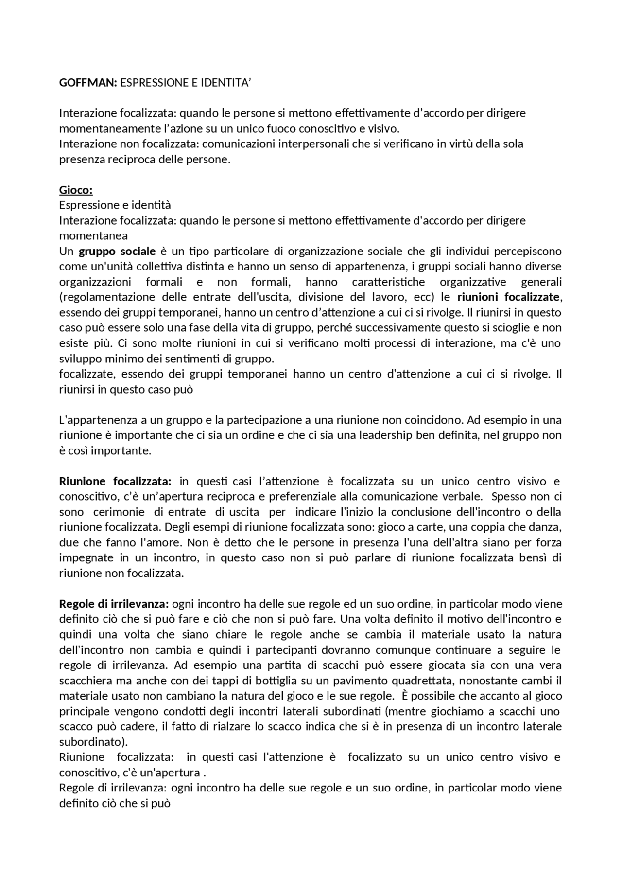 Libro Goffman Sociologia Docsity