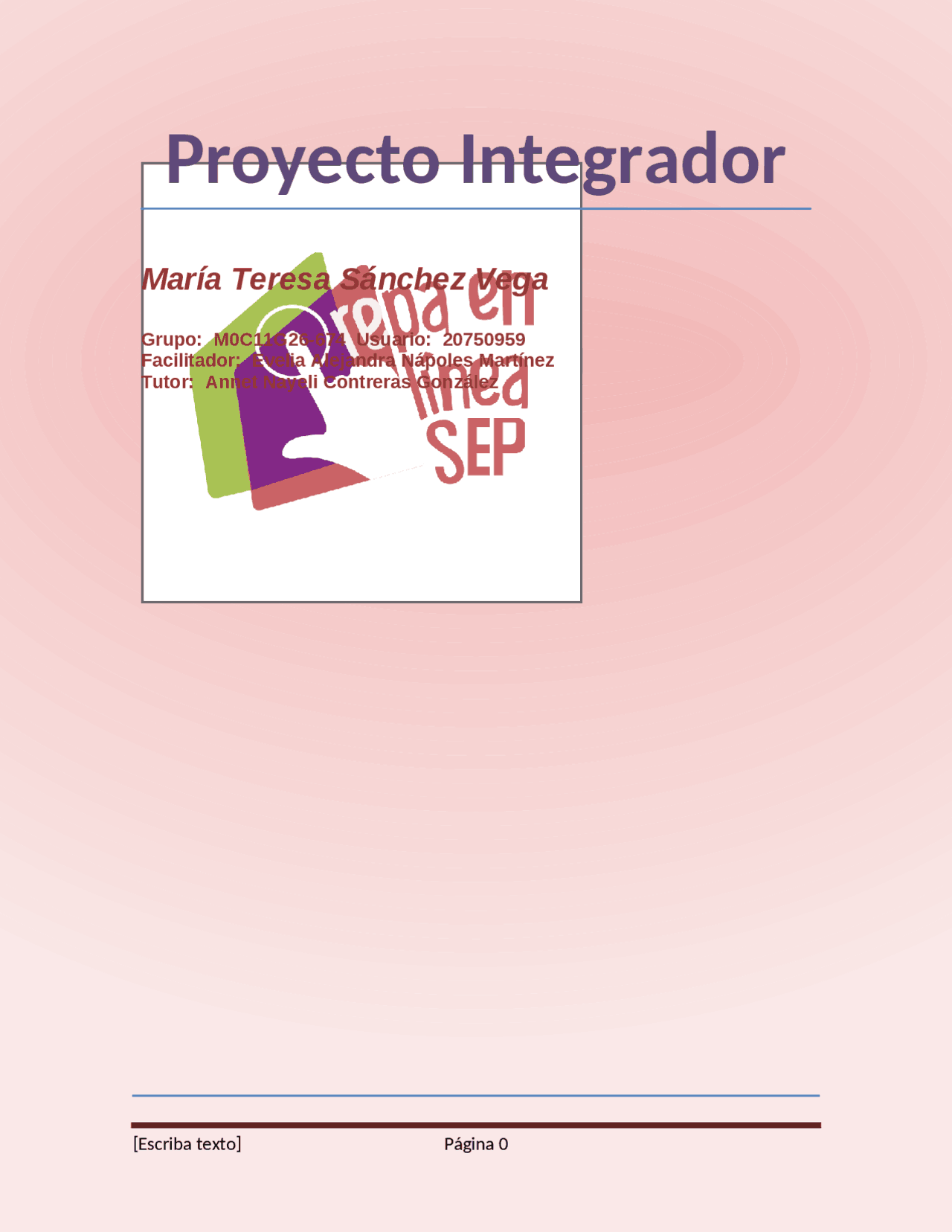 Proyecto Integrador Módulo 0 Ejercicios De Tecnología Docsity