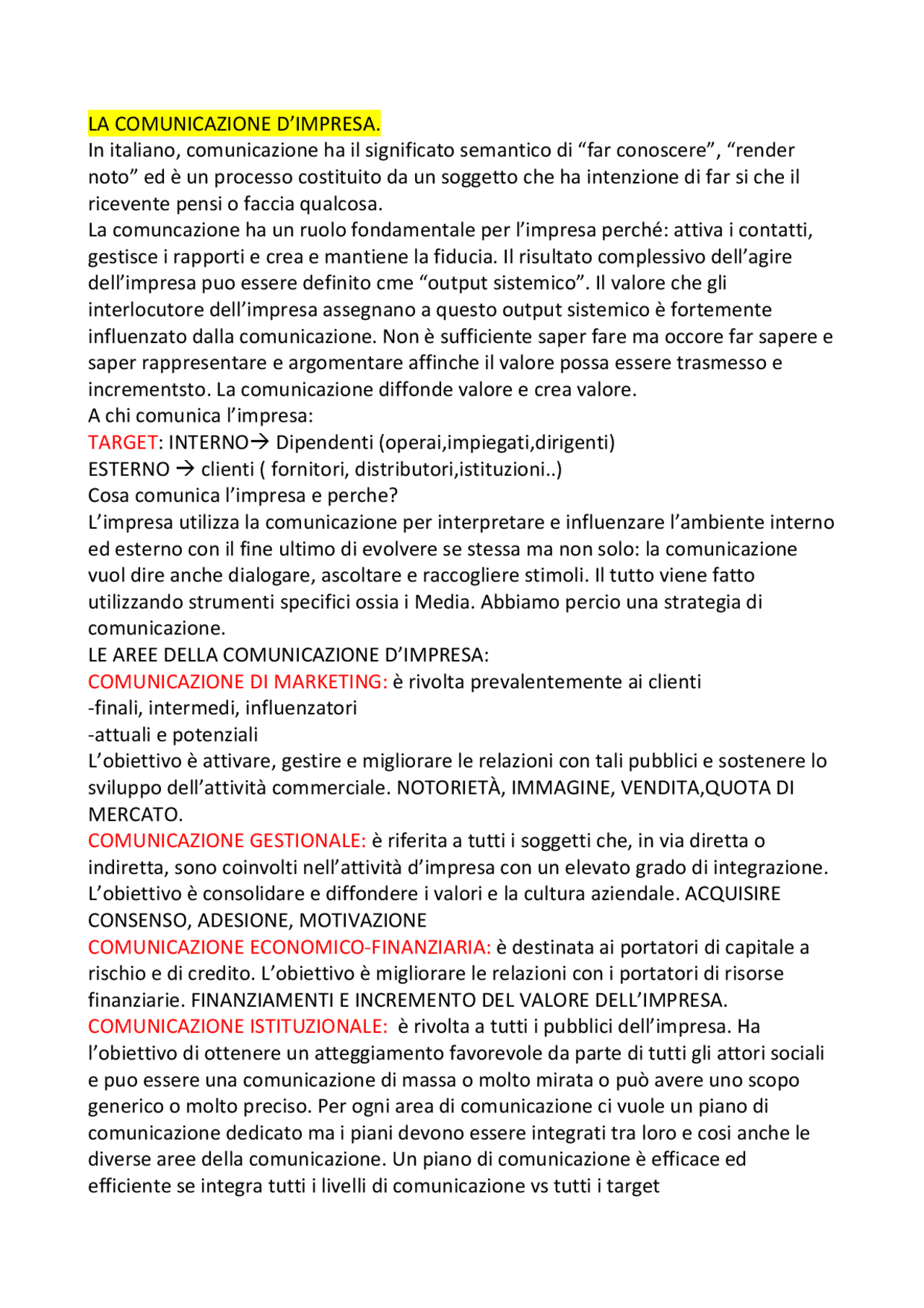 Strategie Pubblicitarie Docsity