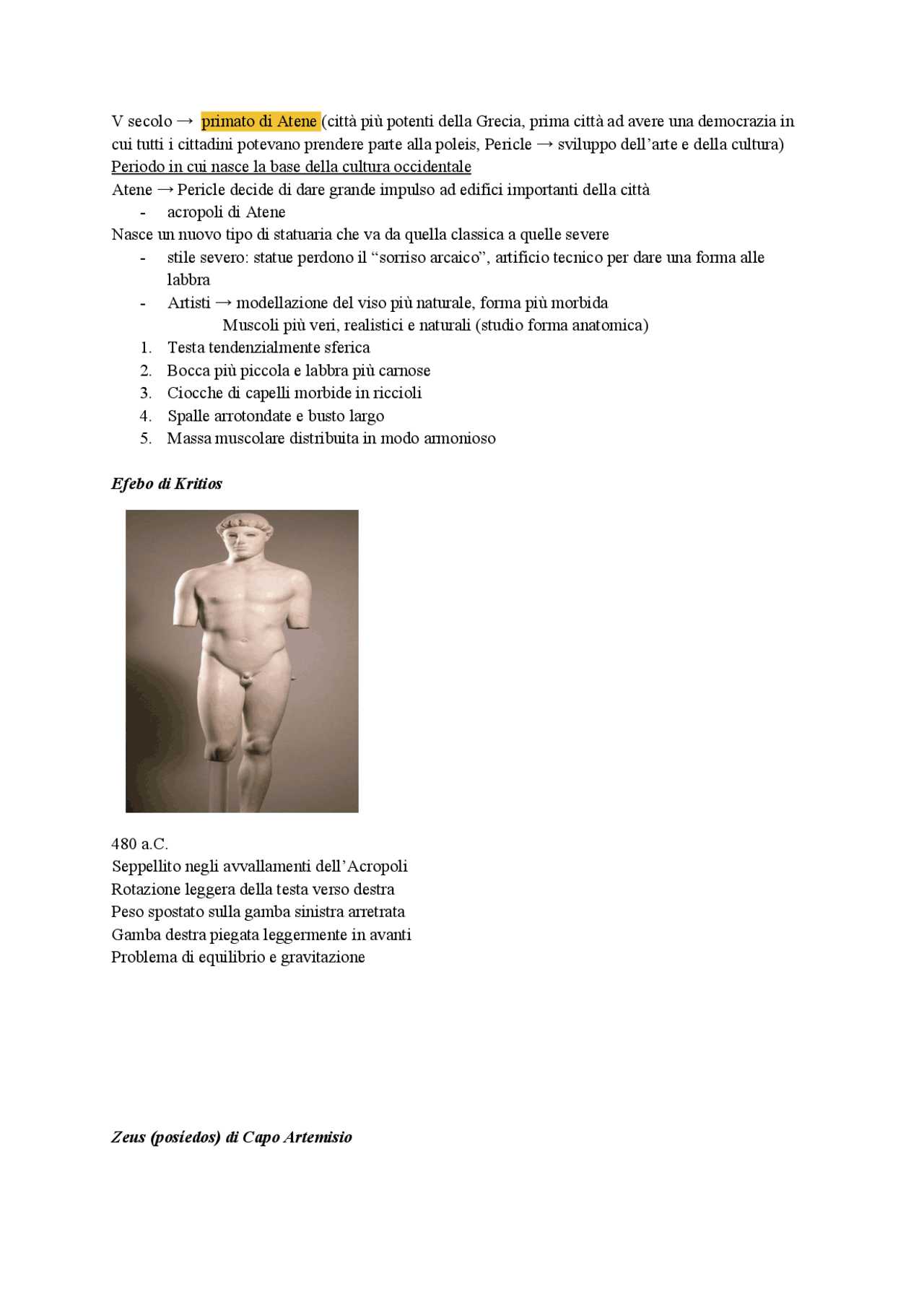 Scultura Severa Archeologia Classica Docsity