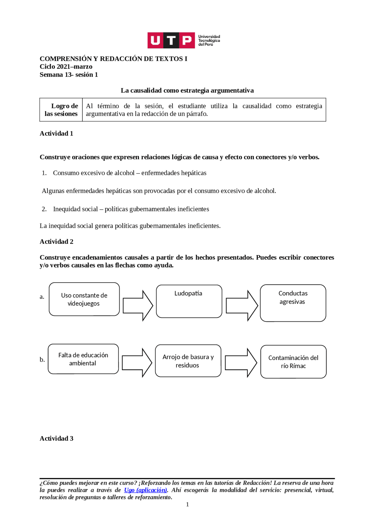 Actividad S13.s1 documento | Ejercicios de Compresión de Datos - Docsity