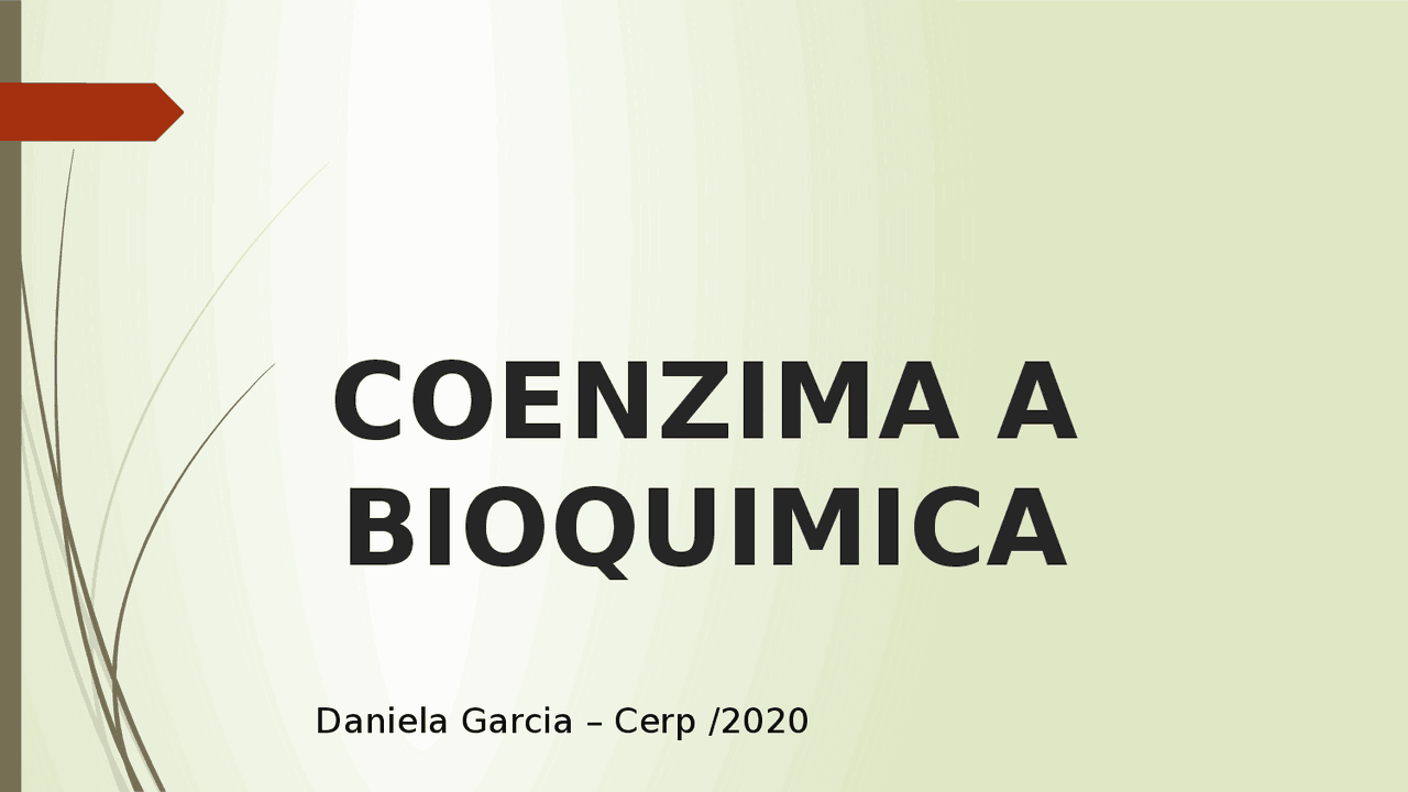 COENZIMA DESCRIPCION DETALLADA DE LA COENZIMA A ASI COMO SU ...