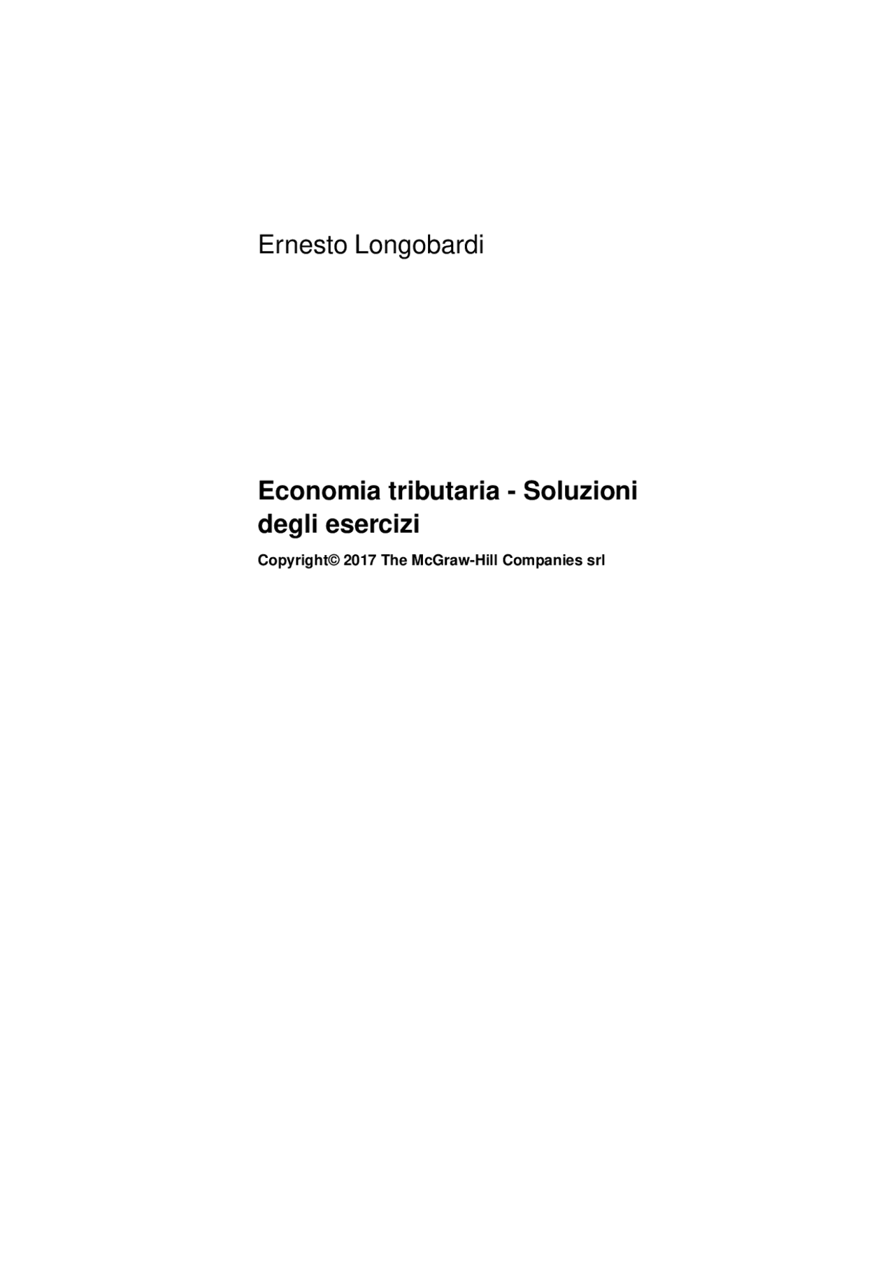 Soluzioni Esercizi Scienze Delle Finanze Docsity