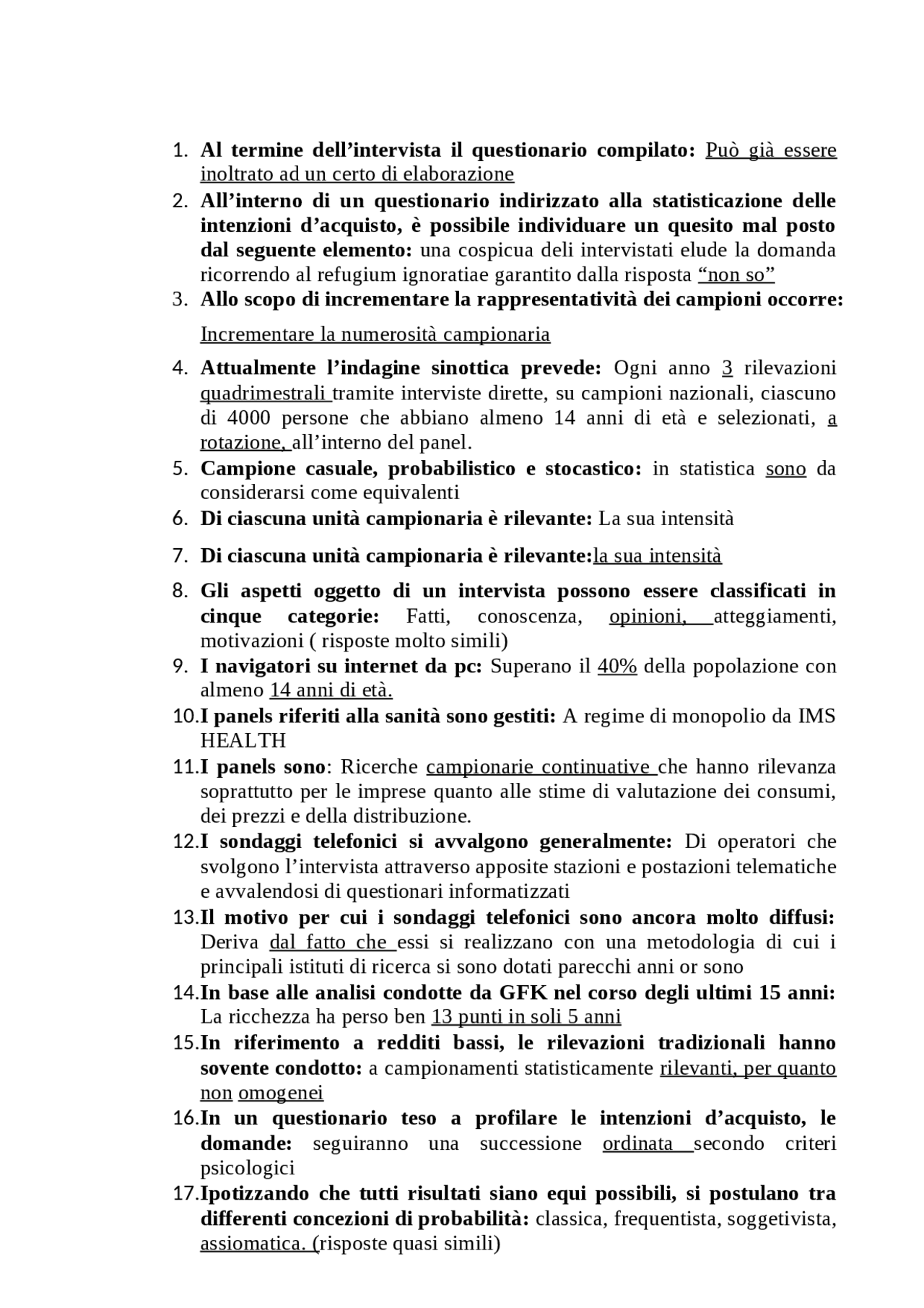 Statistica Esami Singoli Pegado Docsity