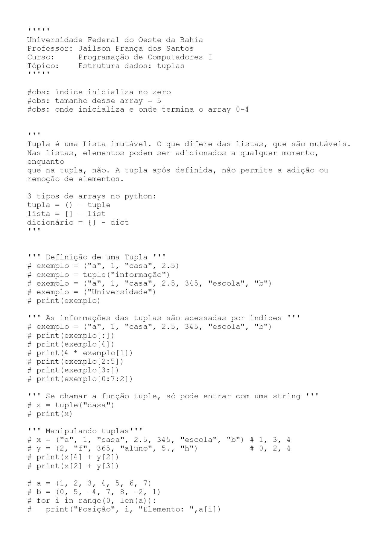 Comandos para desenvolver em python | Monografías, Ensayos Programação ...