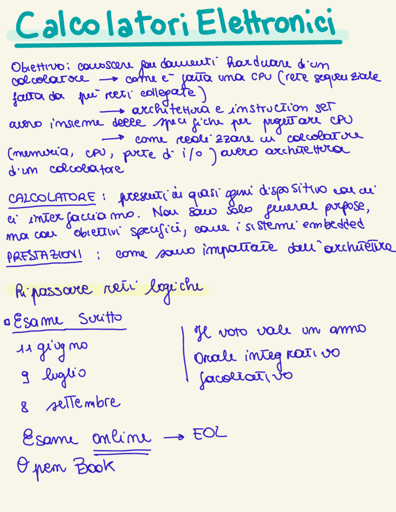 Calcolatori Elettronici T Parte 1 Docsity