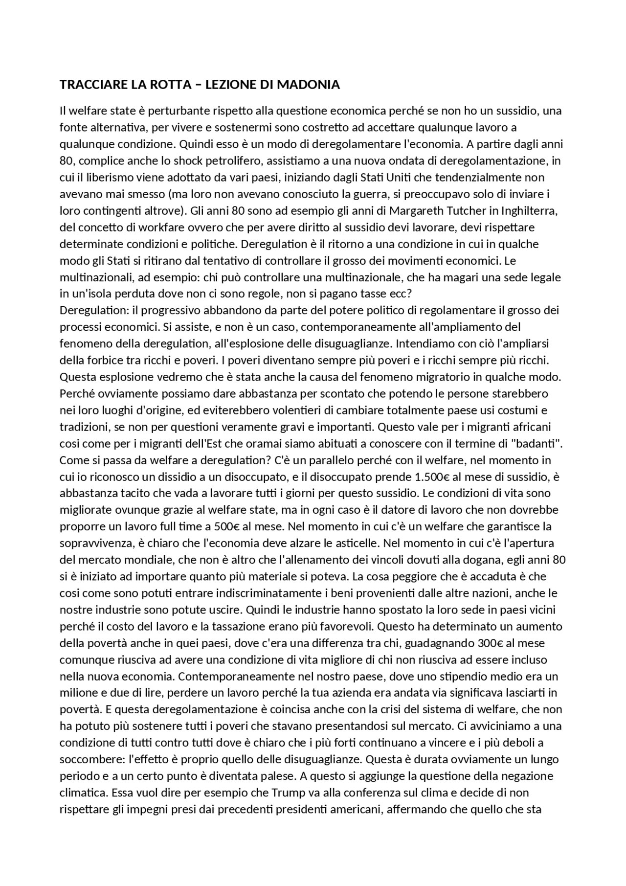 Tracciare La Rotta Latour Docsity