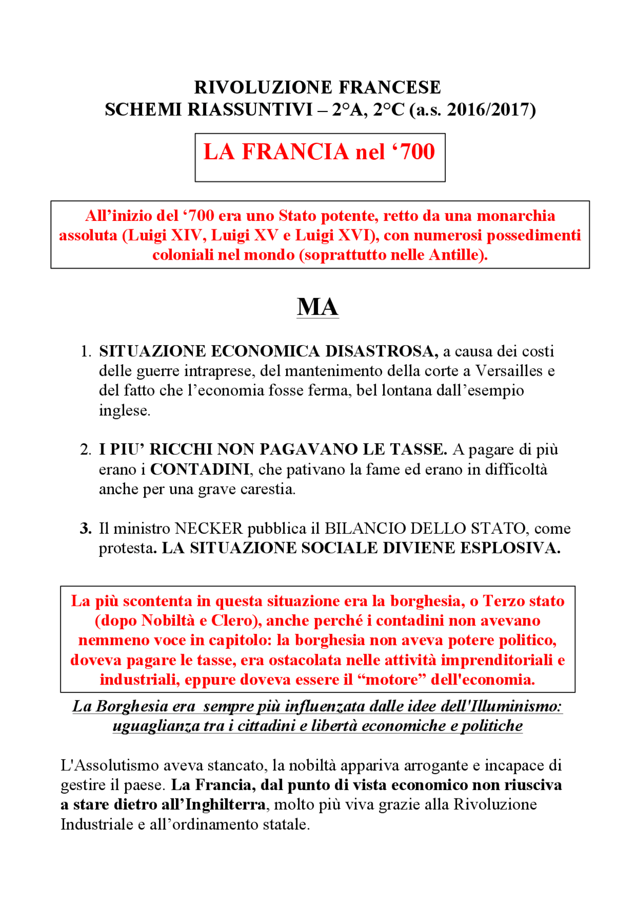 Rivoluzione Francese Docsity