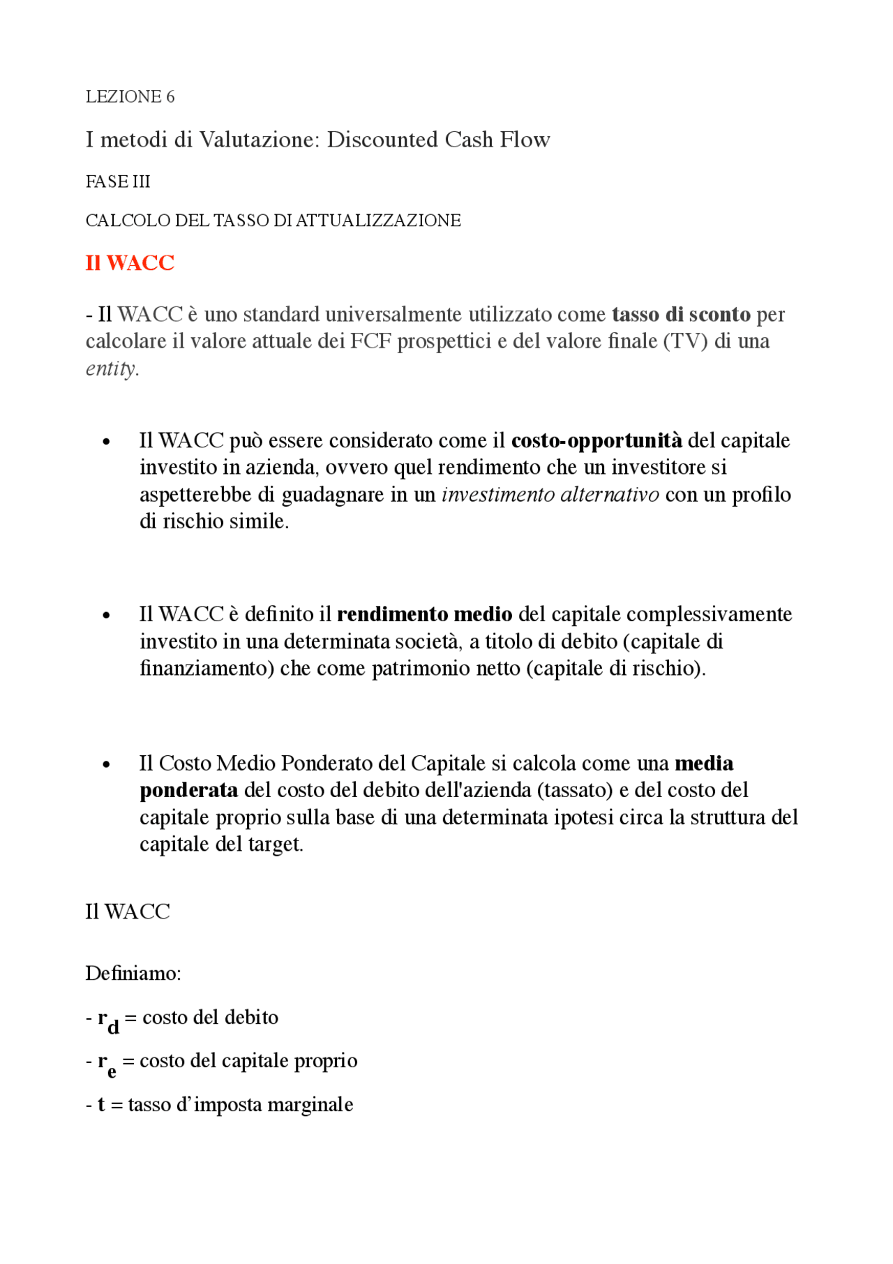 Corporate And Investment Banking Appunti Docsity
